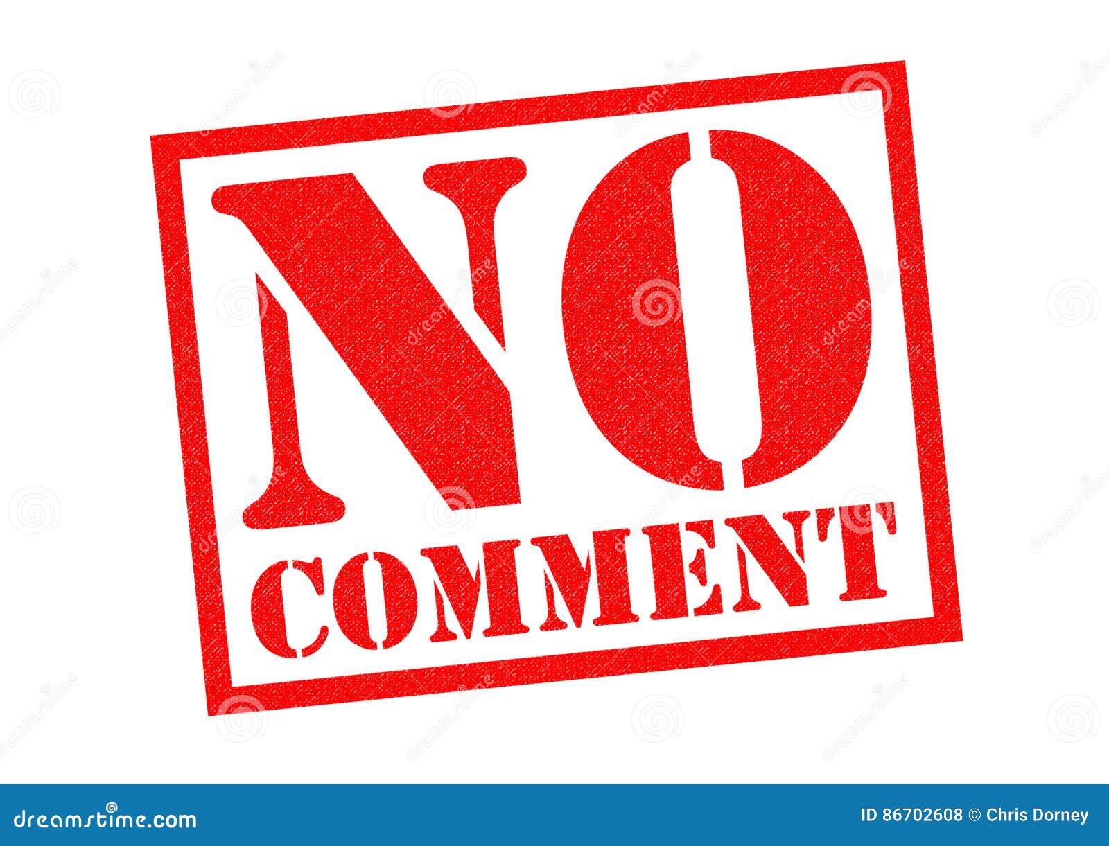 NO COMMENT! stock illustration. Illustration of chatting - 86702608