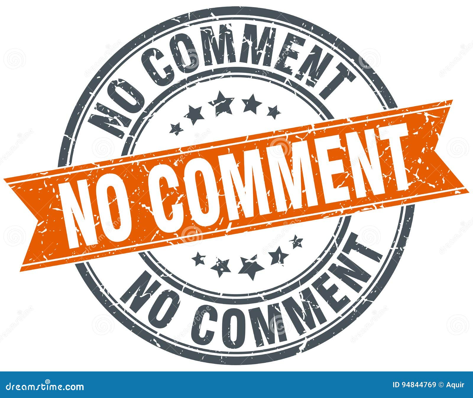 No Comment Round Grunge Stamp Stock Vector - Illustration of rubber ...