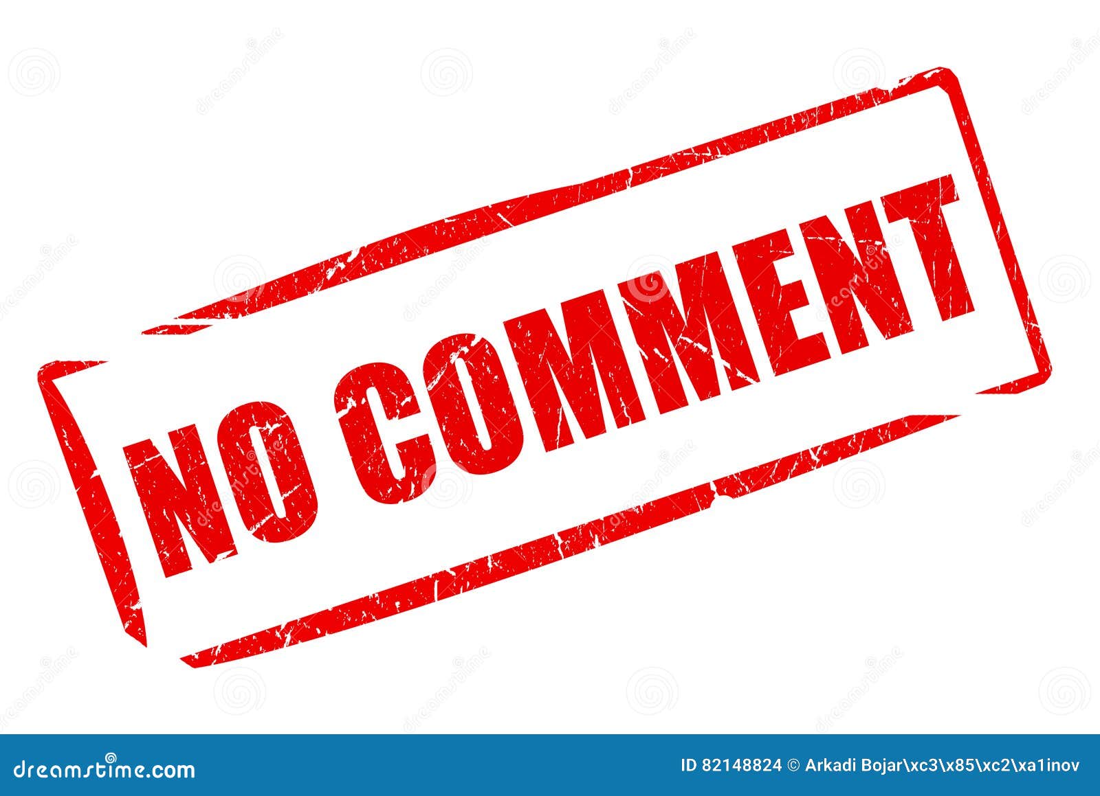 No comment rubber stamp stock illustration. Illustration of icon - 82148824
