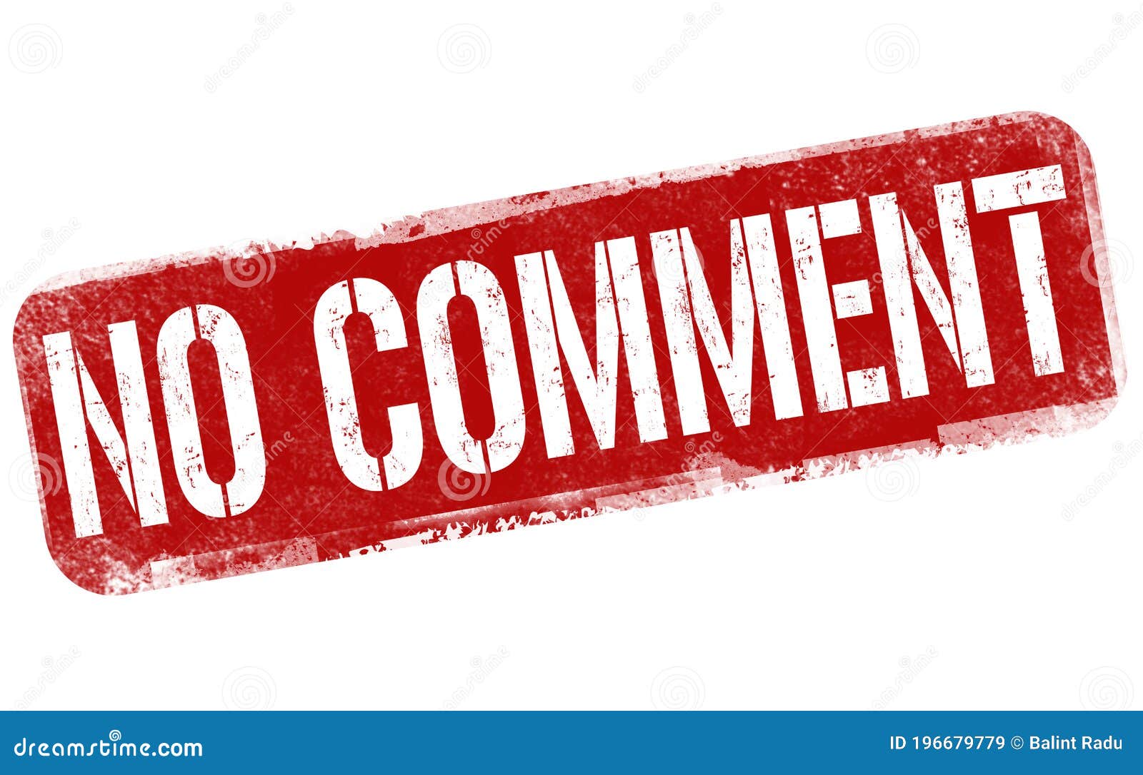 No comment sign or stamp stock vector. Illustration of rubber - 196679779