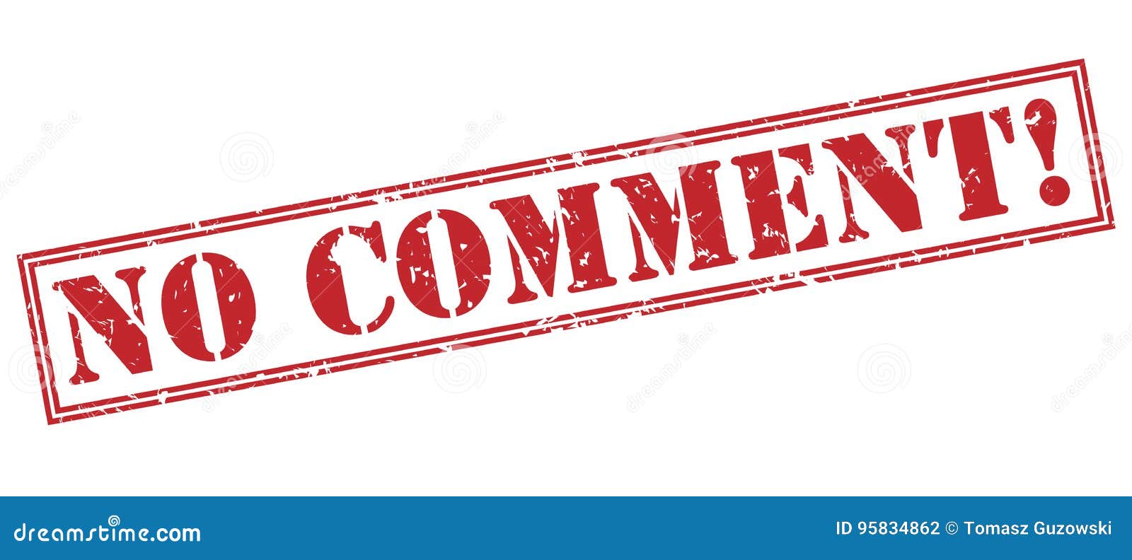 No Comment Stamp on White Background Stock Illustration - Illustration ...