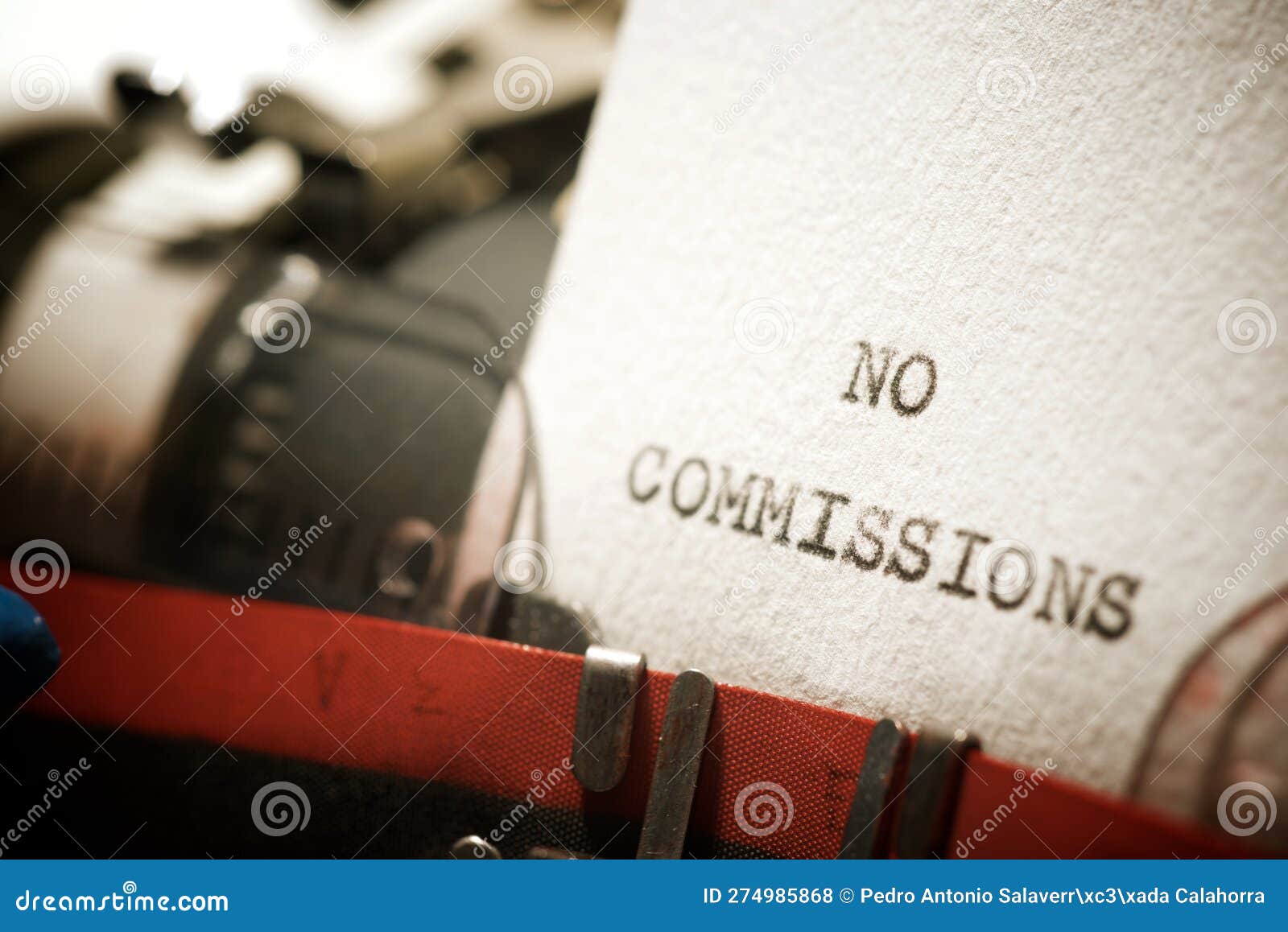 No commissions text stock photo. Image of banking, commissions - 274985868