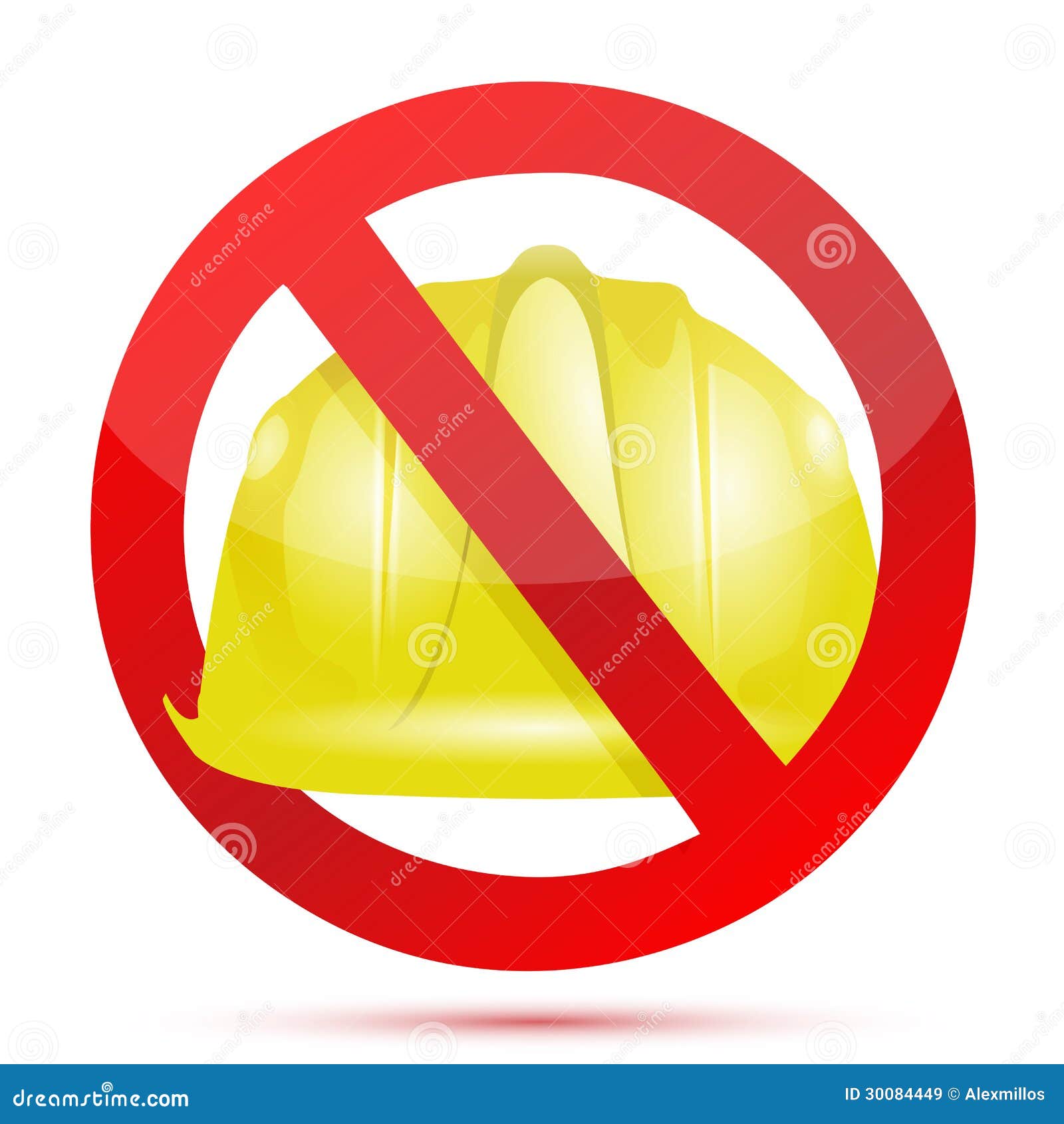 No Constructions Allow Sign Stock Illustration - Illustration of head ...