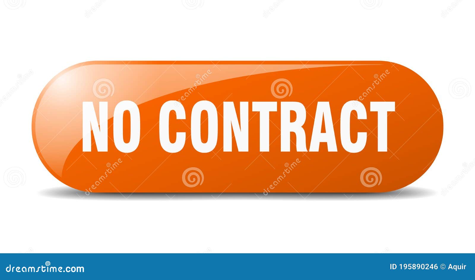 No Contract Button. No Contract Sign. Key. Push Button Stock Vector ...