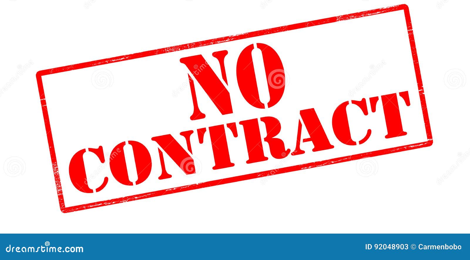 No contract stock illustration. Illustration of symbol - 92048903