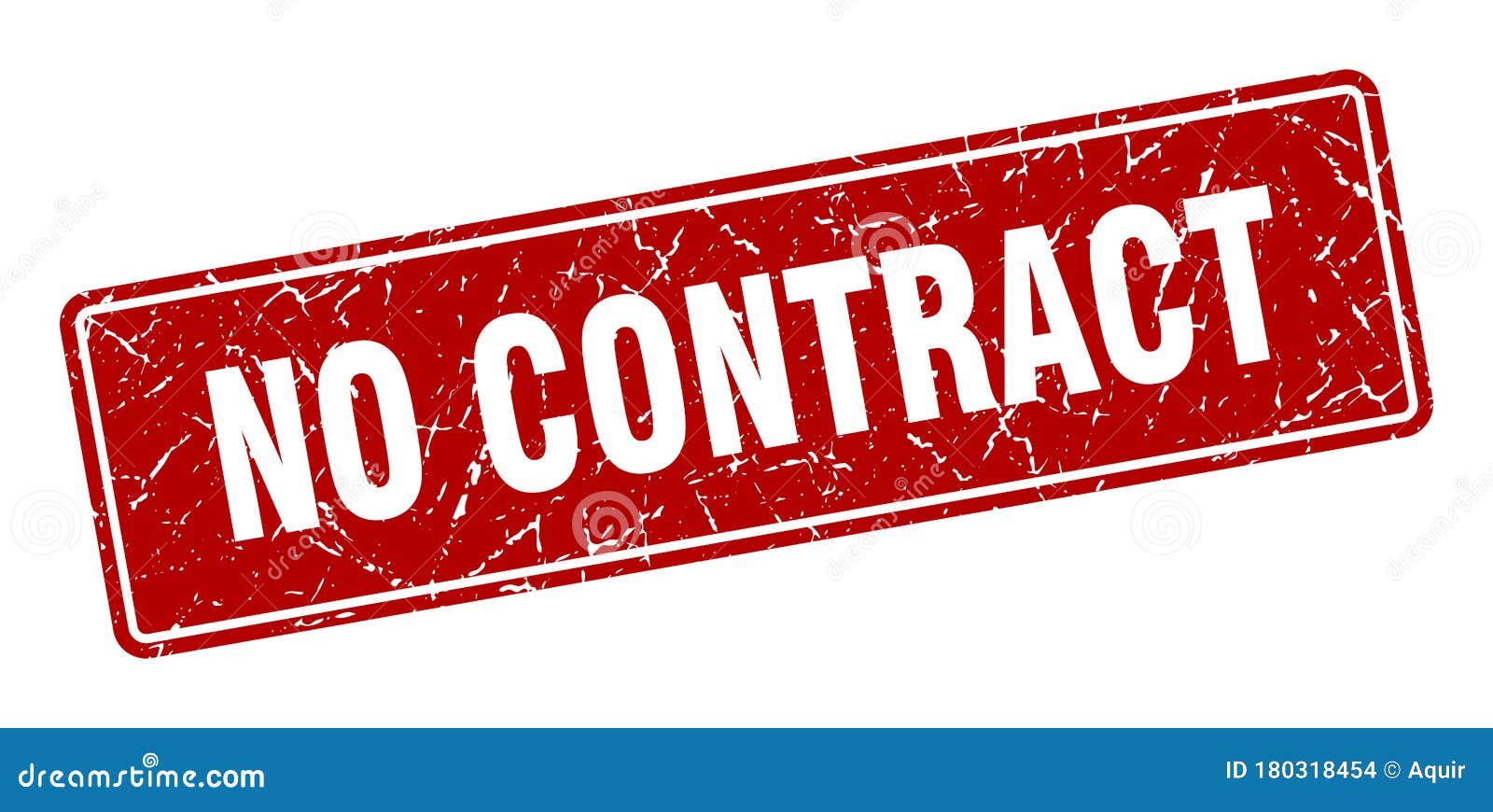 No Contract Sign. No Contract Grunge Stamp Stock Vector - Illustration ...