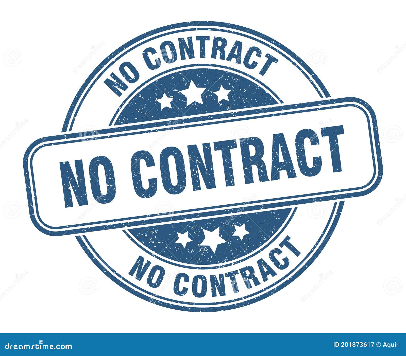 No Contract Stamp. No Contract Round Grunge Sign Stock Vector ...