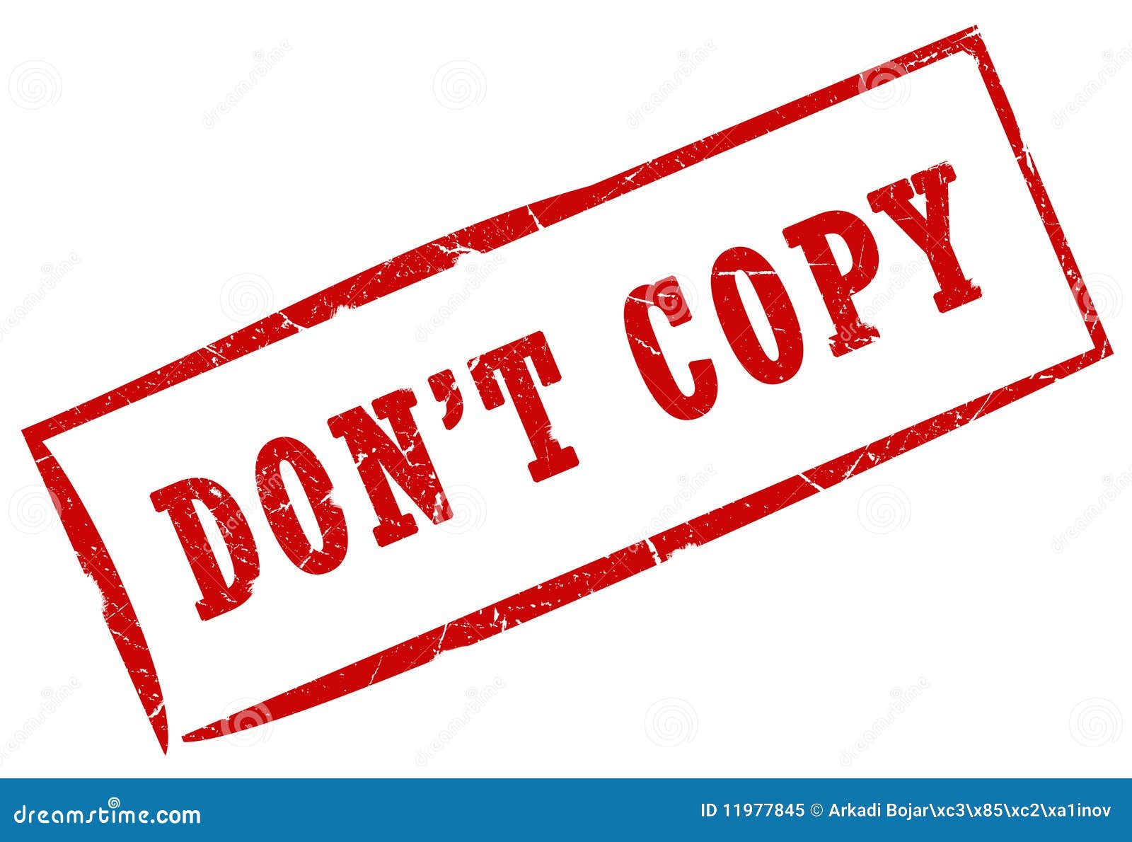 No copie el sello stock de ilustración. Ilustración de autor - 11977845
