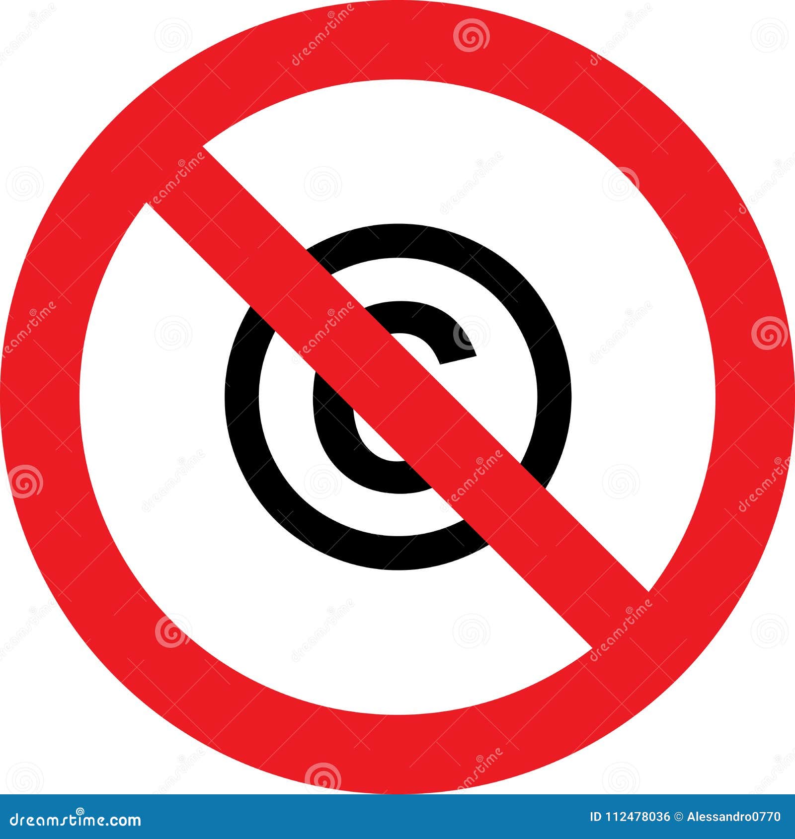 Cet Of Circular Copyright And Trademark Icons. Right Reserved Signs ...