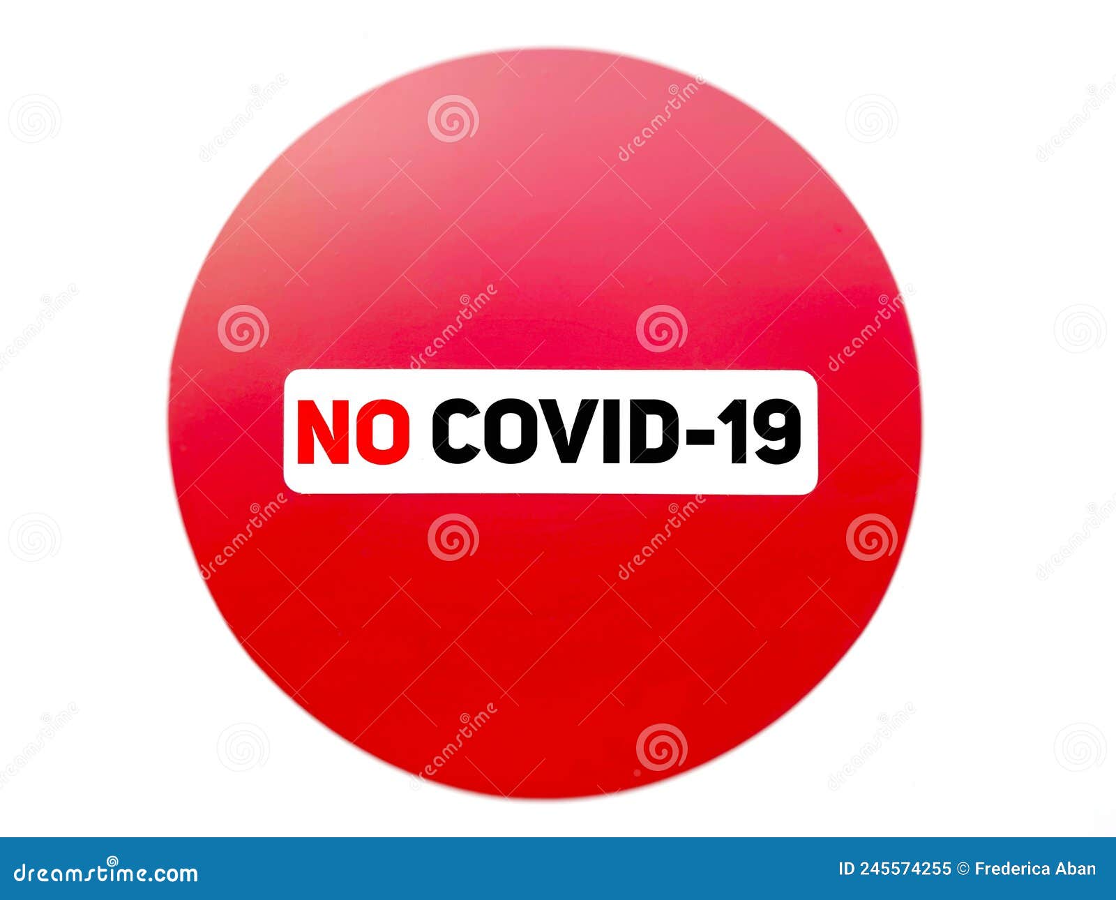 NO COVID-19 Text Background. Awareness Concept Stock Illustration ...