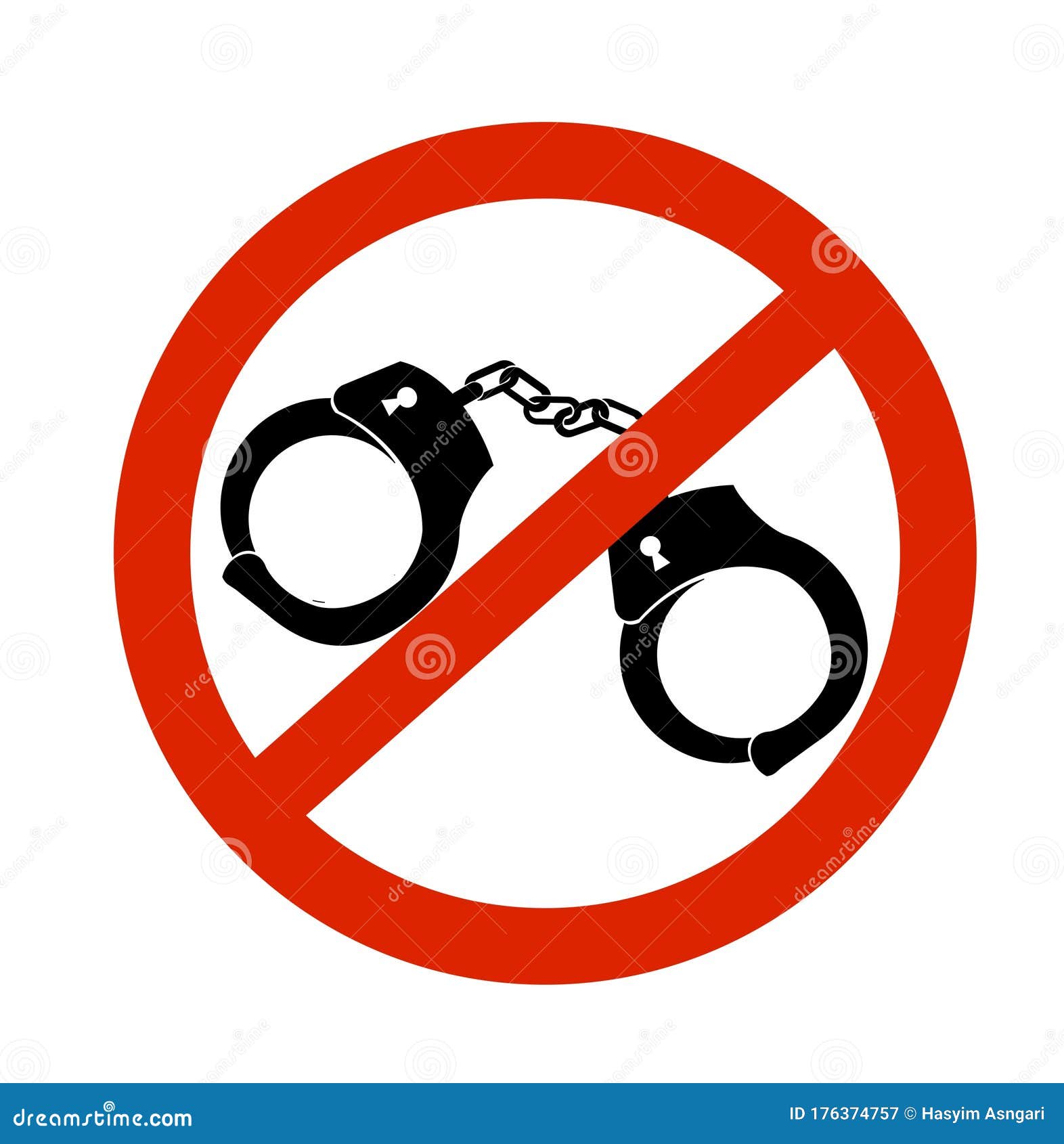 No Crime Allowed Sign Vector Stock Vector - Illustration of traffic ...