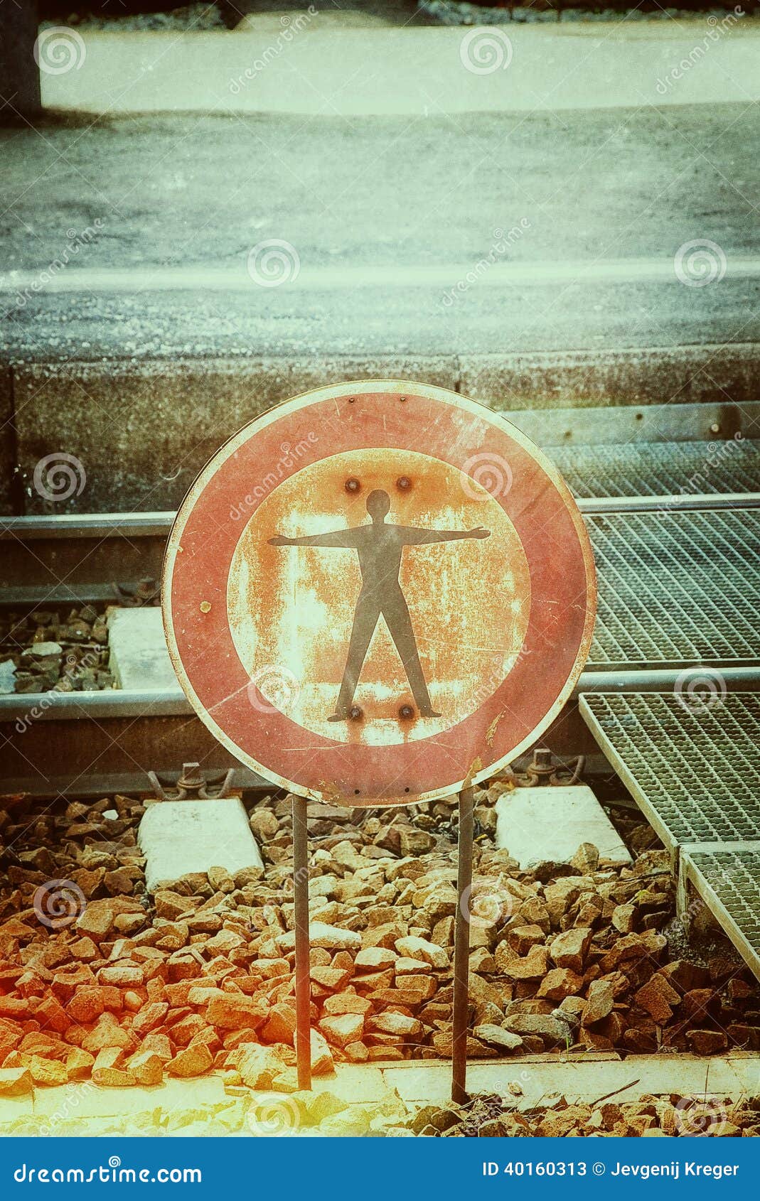 No crossing sign stock image. Image of cross, road, information - 40160313