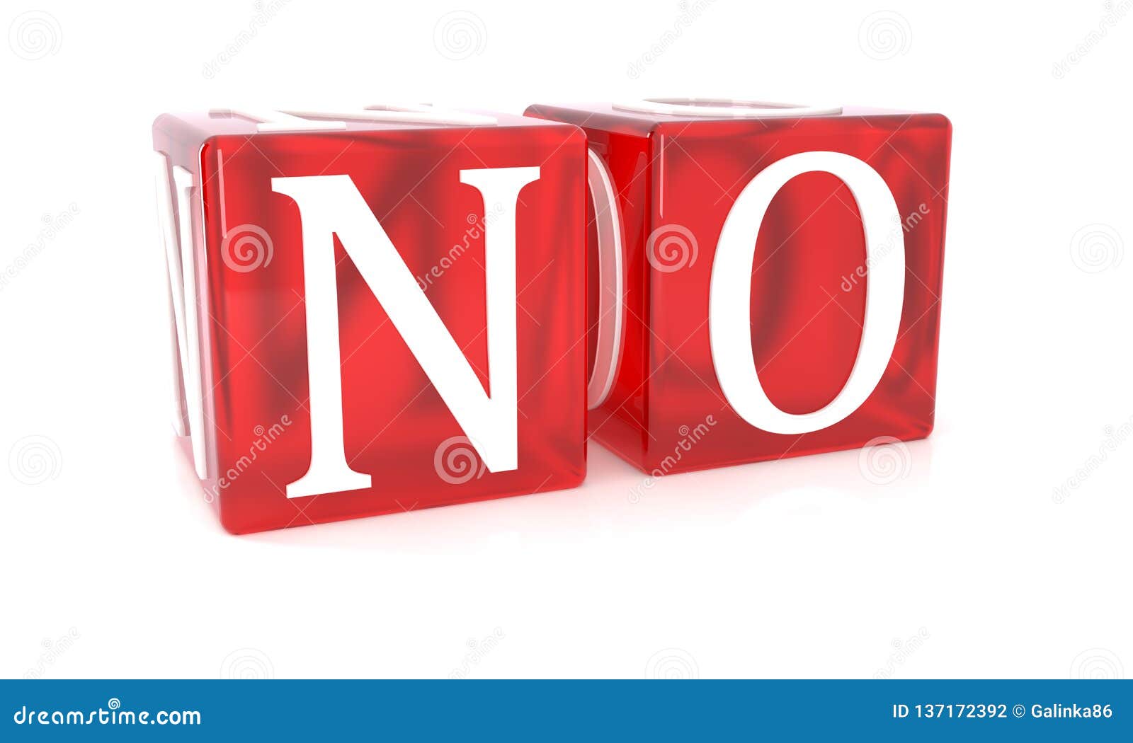 No Cube Text on White Background Stock Illustration - Illustration of ...