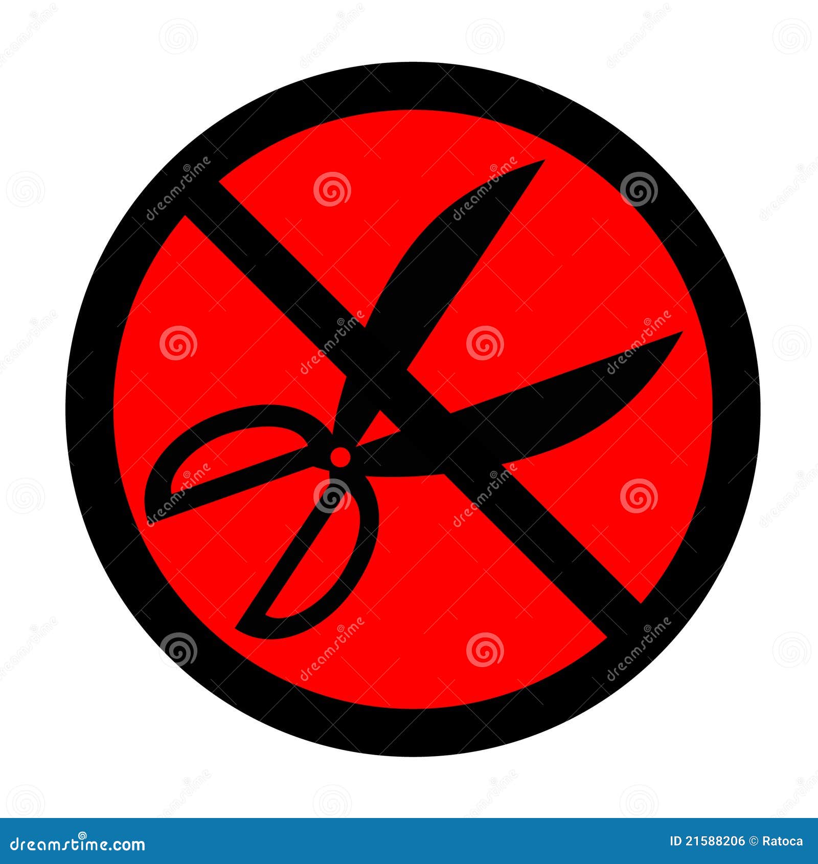 No cut icon stock vector. Illustration of risky, danger - 21588206