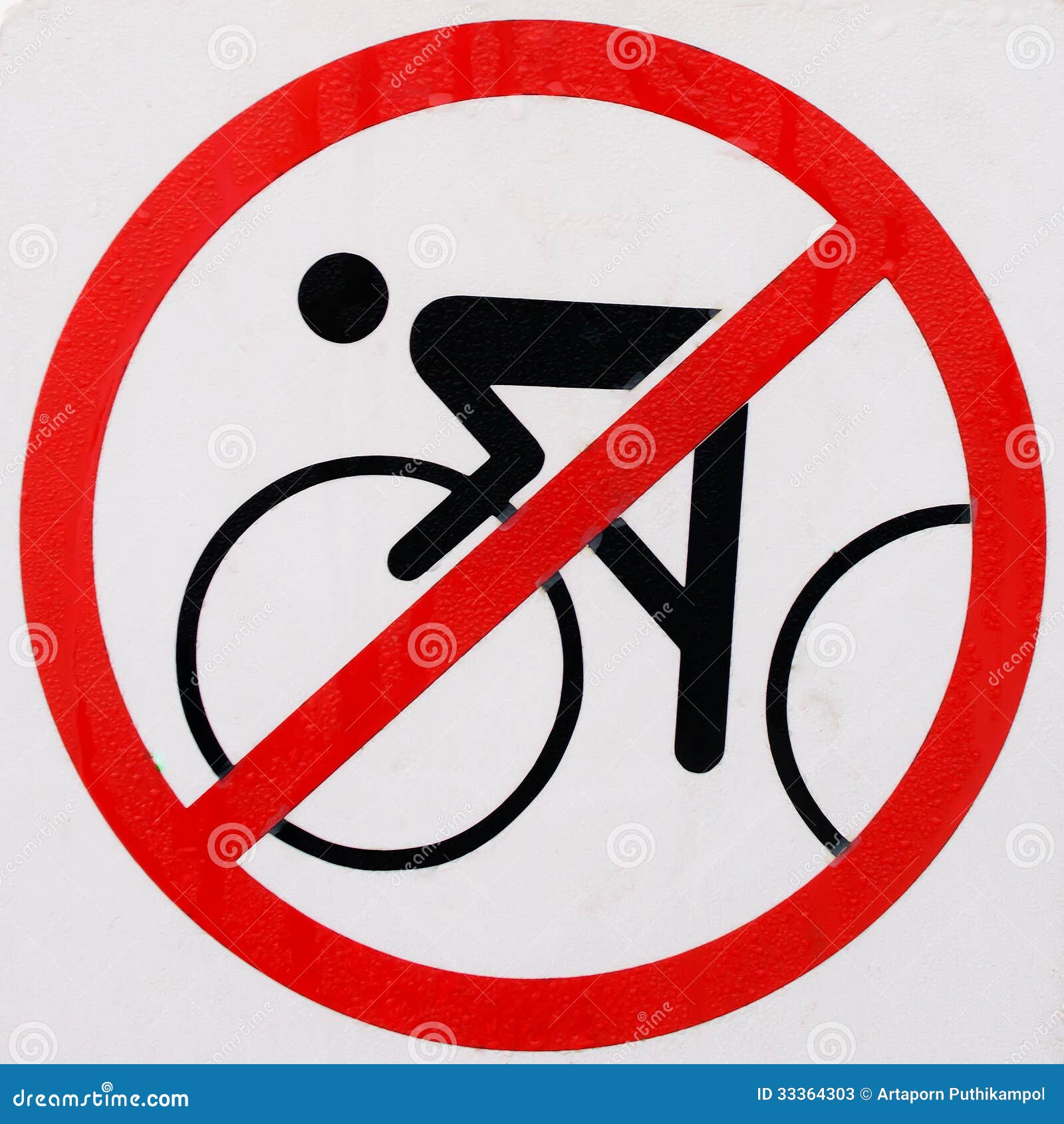 No cycling sign stock image. Image of background, drive - 33364303