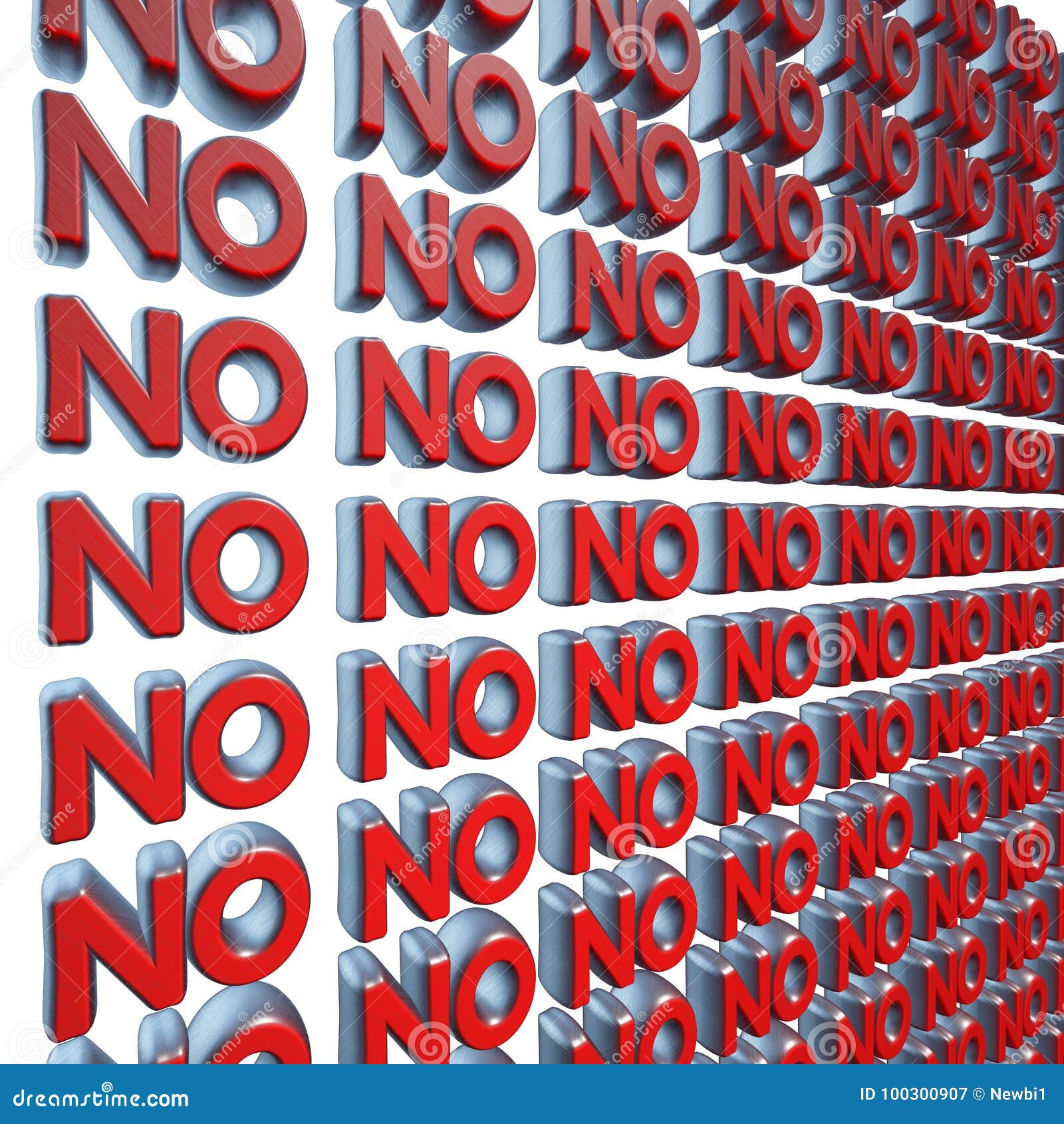 No 3d text wall stock illustration. Illustration of text - 100300907