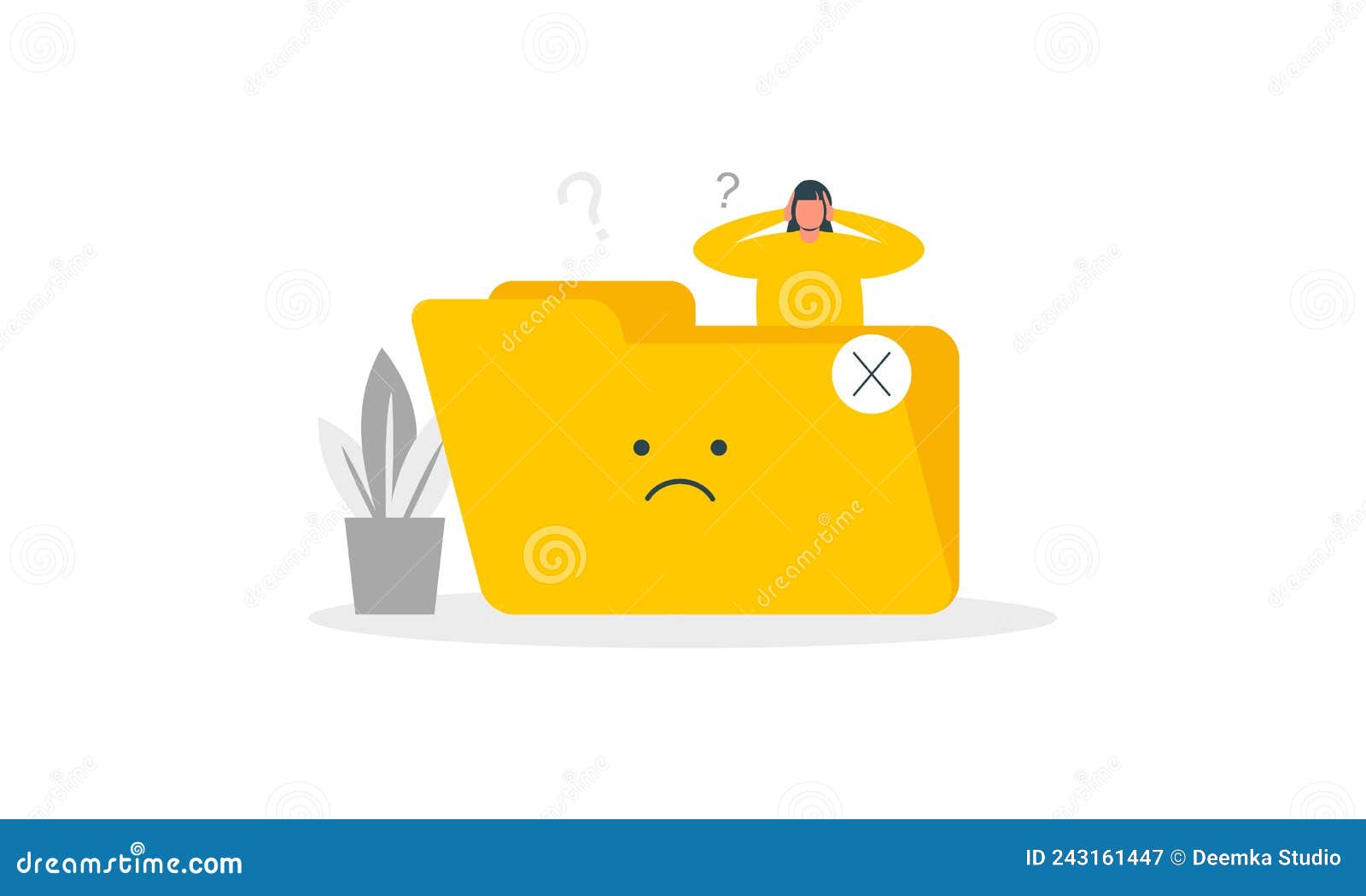 No Data, Empty Data Concept Illustration Vector Stock Vector ...