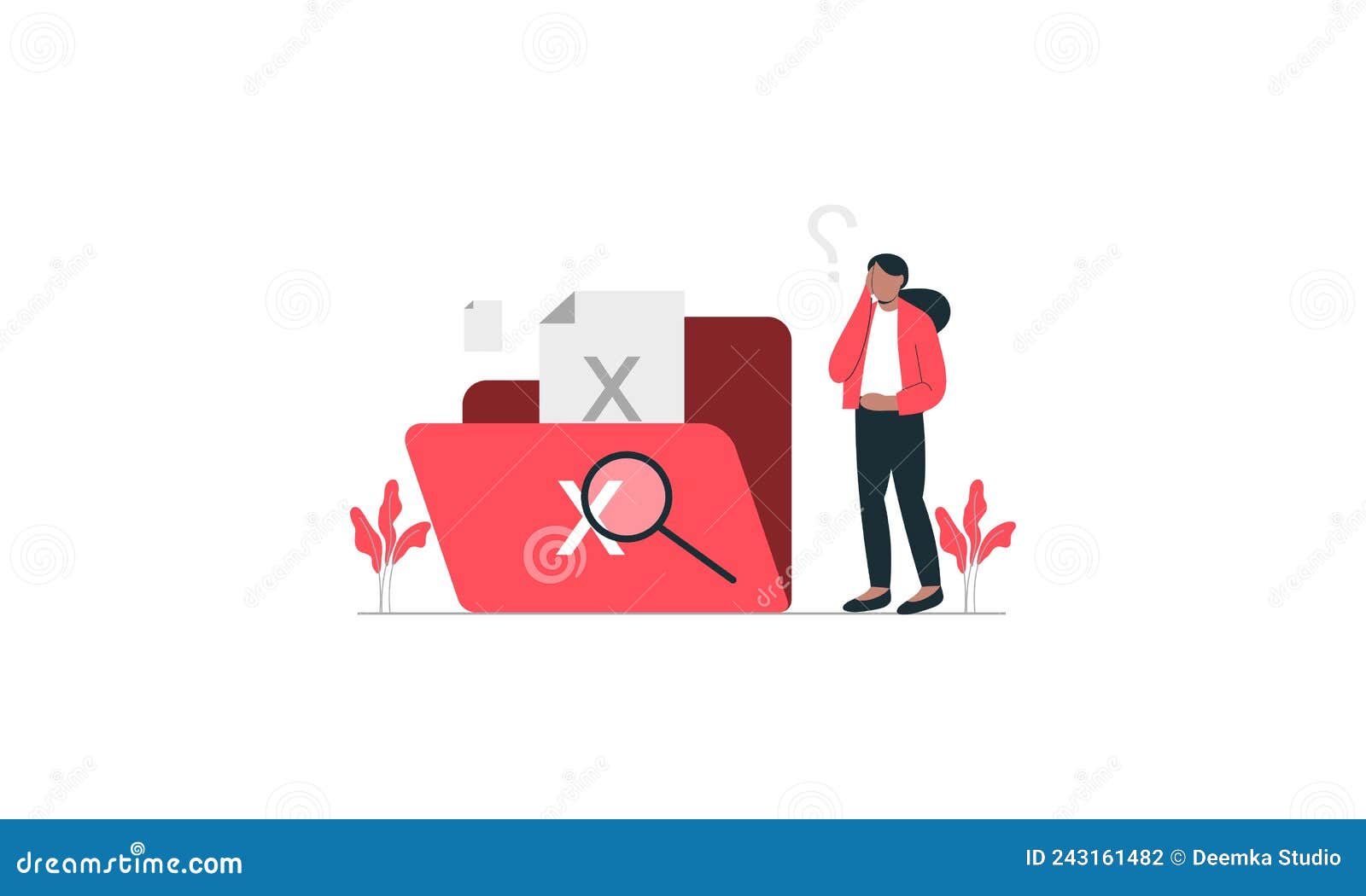 No Data, Empty Data Concept Illustration Vector Stock Illustration ...