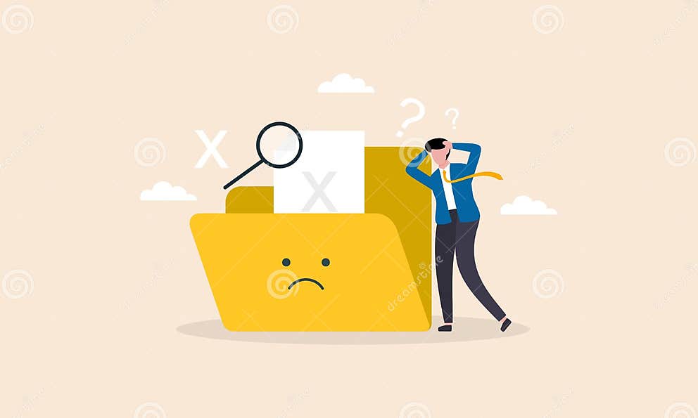 No Data, Empty Data Concept Illustration Vector Stock Illustration ...