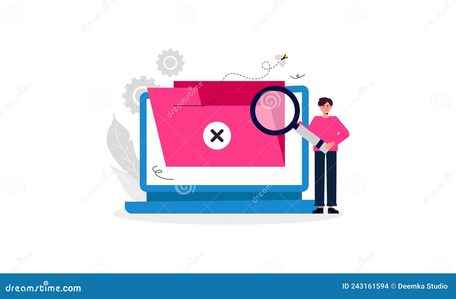 No Data, Empty Data Concept Illustration Vector Stock Illustration ...