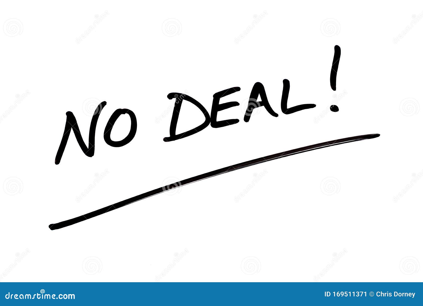 No Deal stock illustration. Illustration of pact, disagreement - 169511371