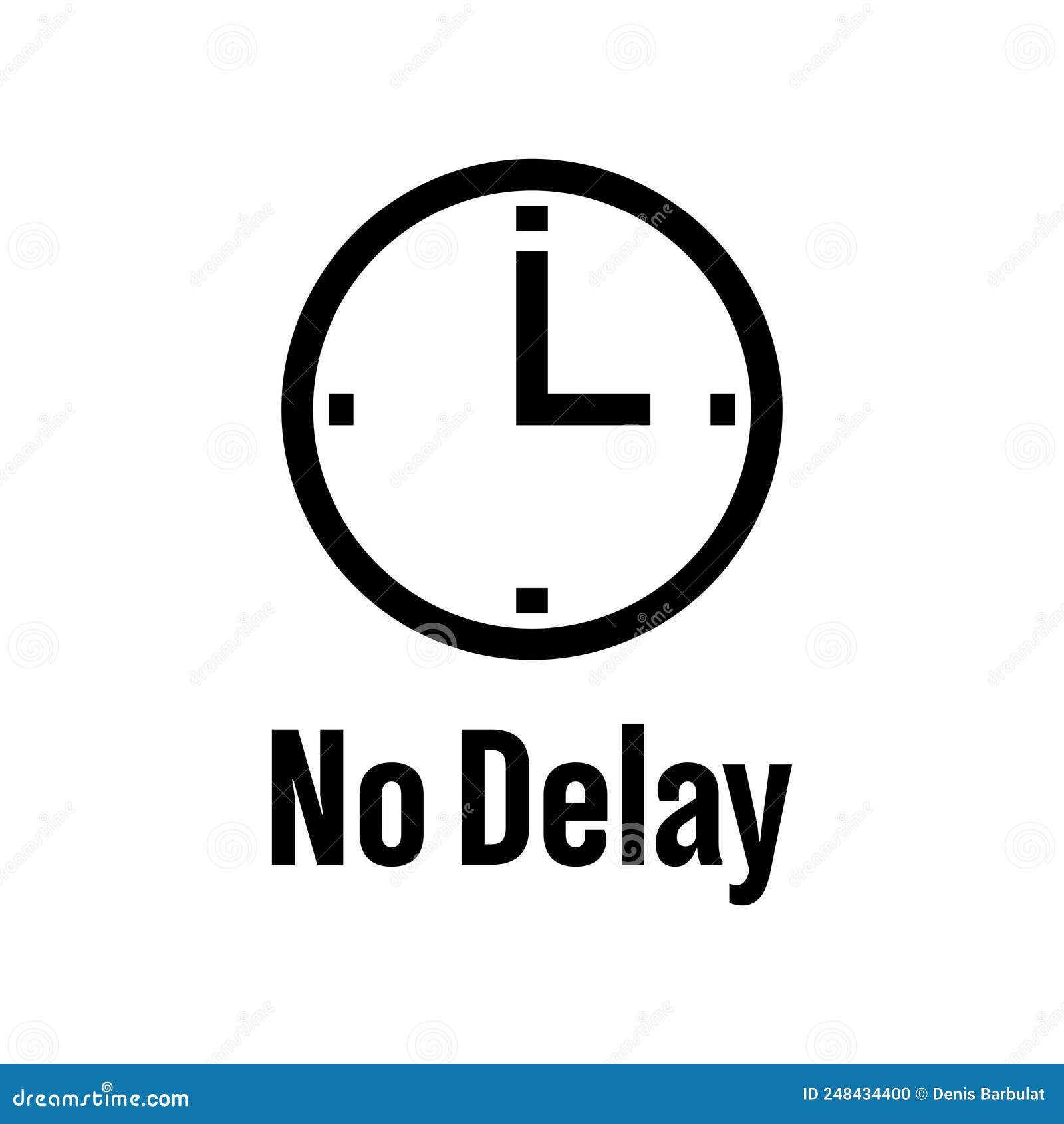 No Delay Vector Information Sign Stock Vector - Illustration of sign ...