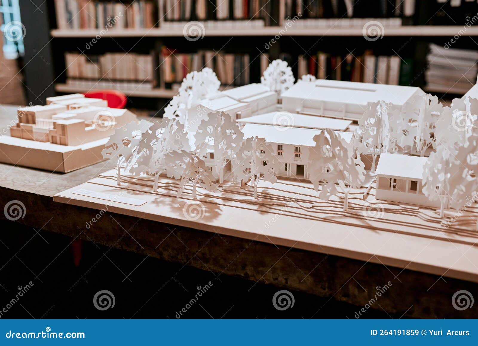 No Detail is Too Small. Closeup Shot of an Architectural Model in an ...