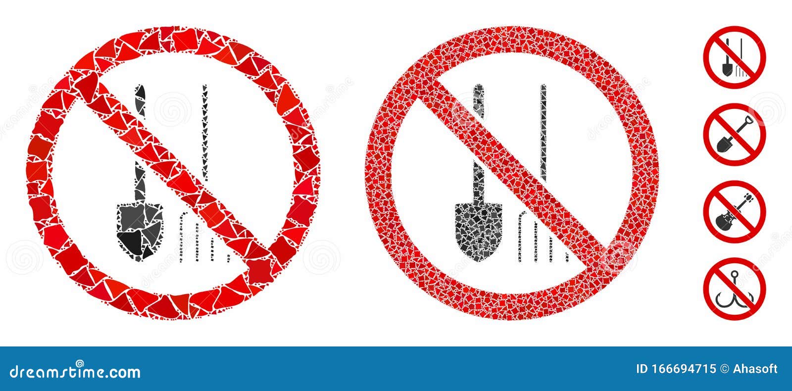 No Dig Composition Icon of Inequal Elements Stock Vector - Illustration ...