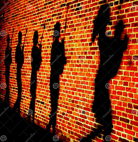 No distance left to run stock image. Image of gang, line - 3248581