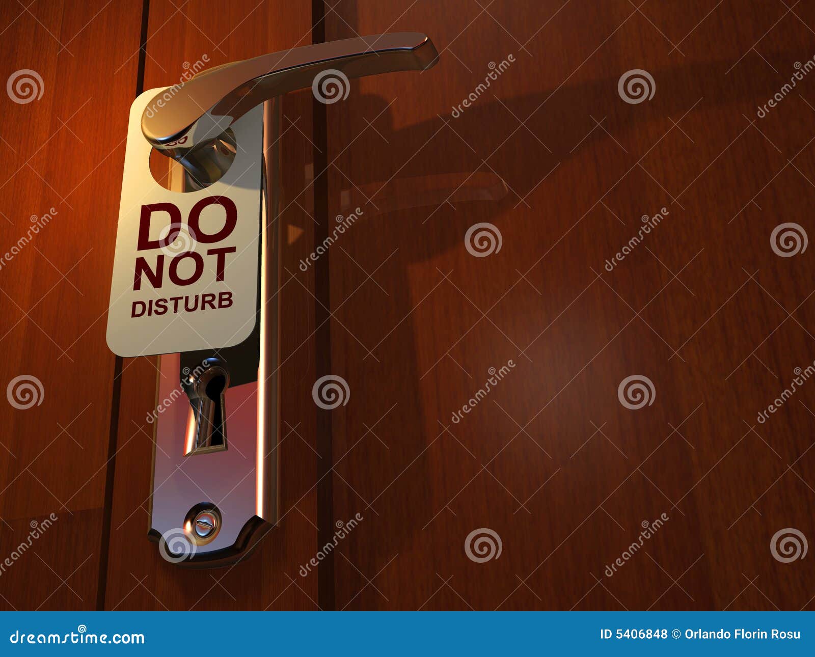 No disturbe stock de ilustración. Ilustración de cierre - 5406848