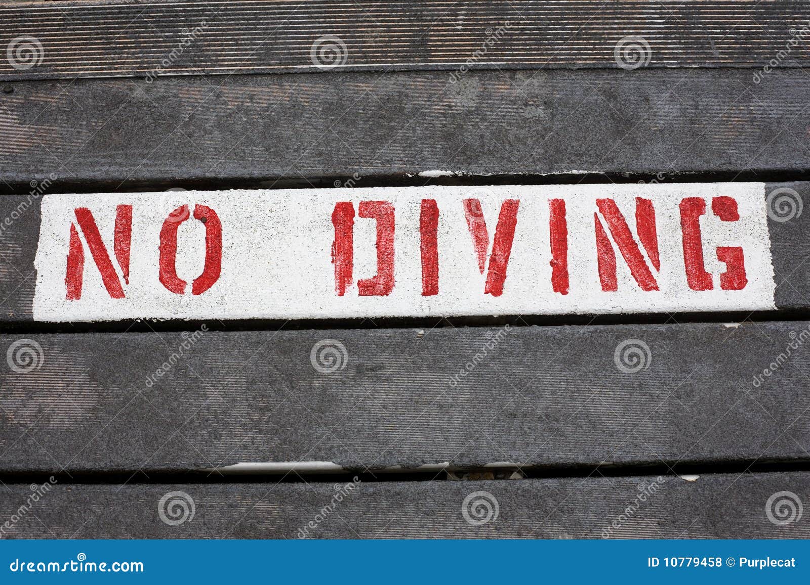 No diving sign stock photo. Image of outdoors, warning - 10779458