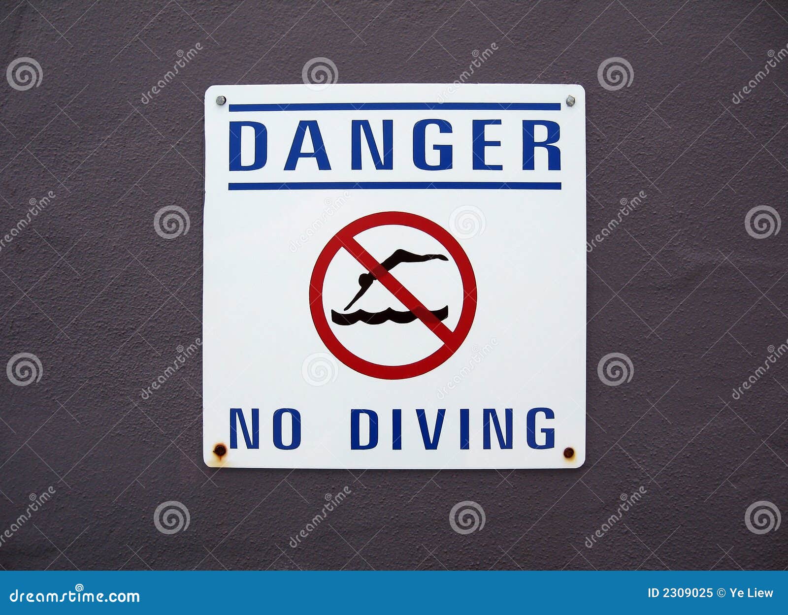 No Diving Sign stock image. Image of rule, swimming, prohibited - 2309025