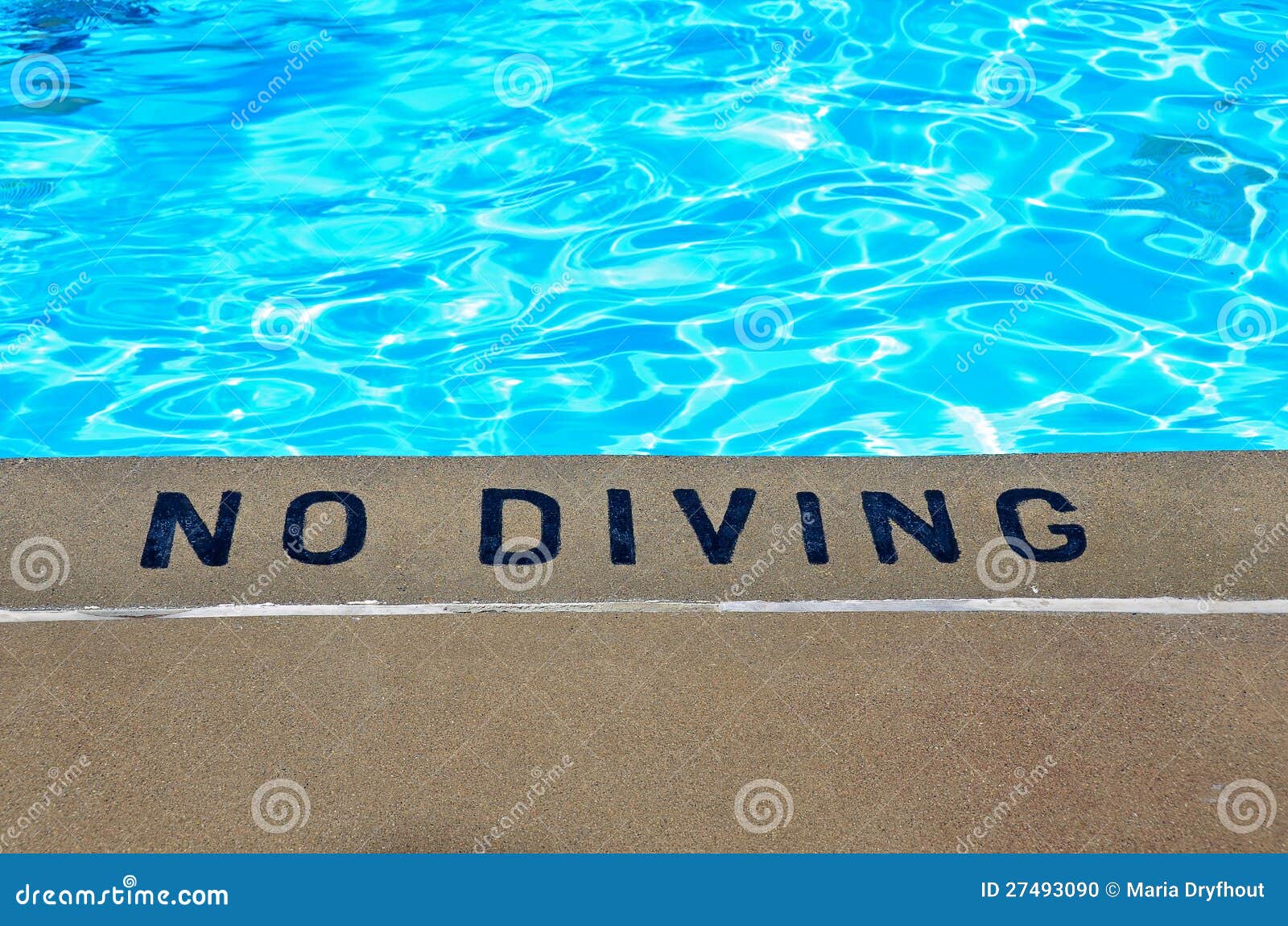No diving sign stock photo. Image of blue, sport, water - 27493090