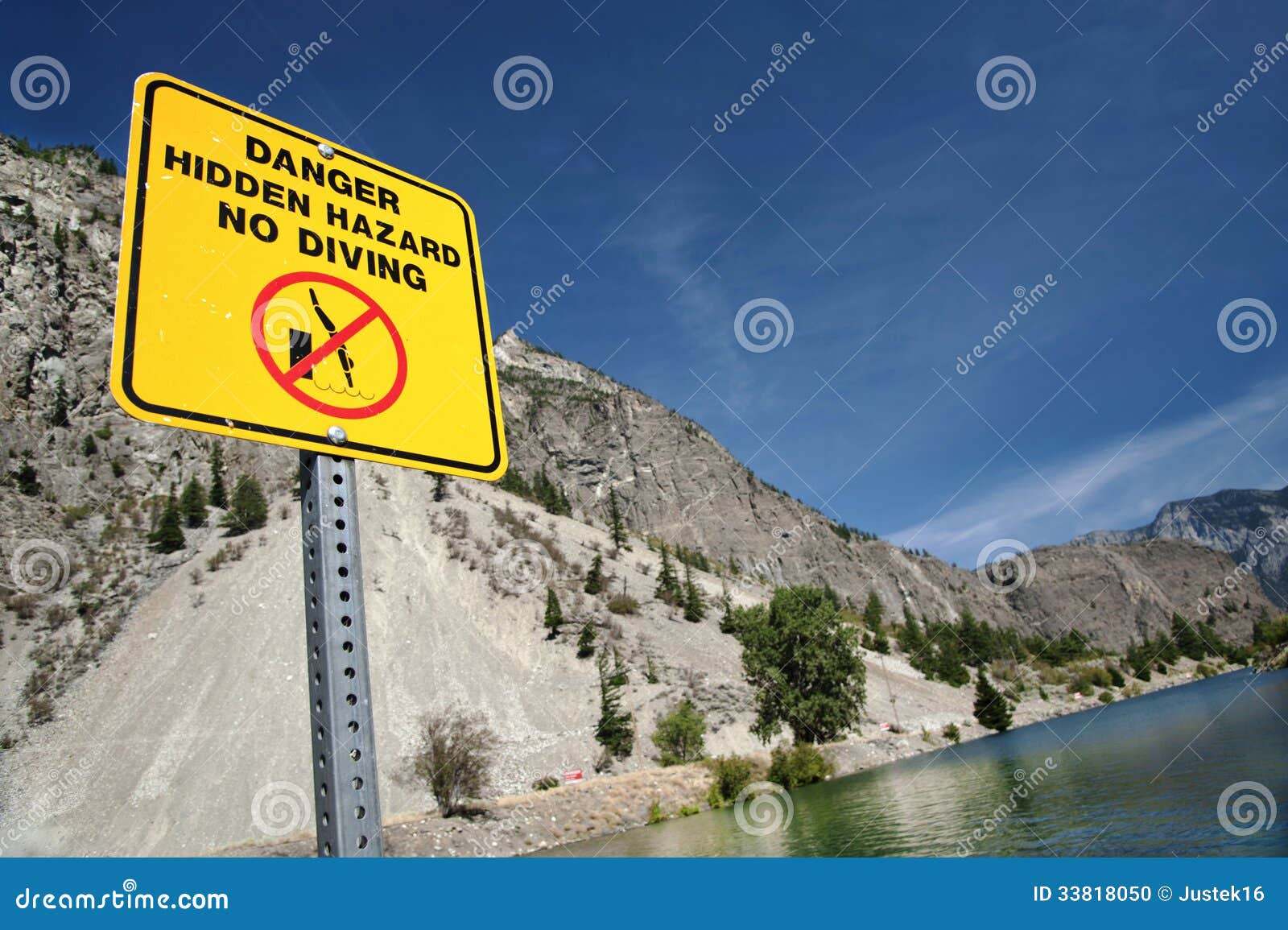 No diving sign stock photo. Image of sign, concepts, blue - 33818050