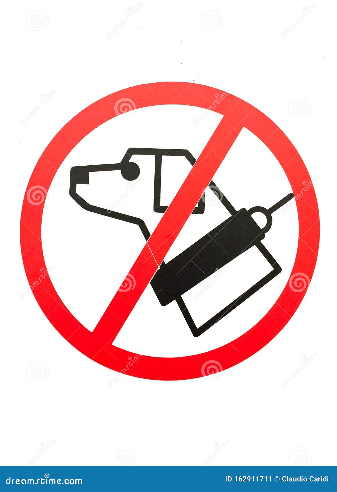 No Dogs Allowed Inside, Door Sign Stock Image - Image of isolated, dogs ...