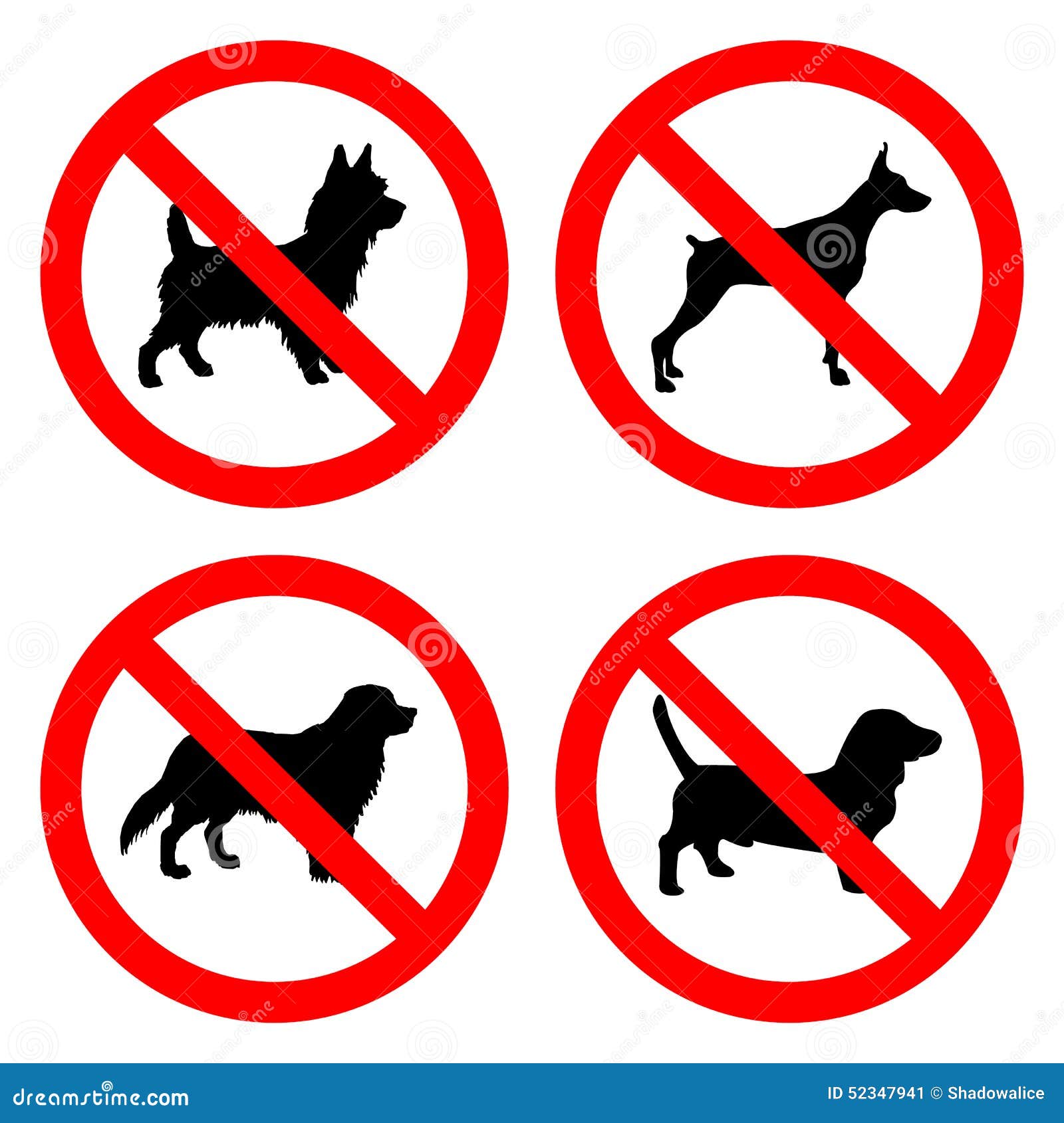 No Dogs Sign Icon Great for Any Use. Vector EPS10 Stock Vector ...