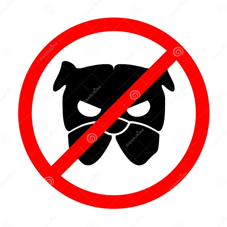 No dogs zone stock vector. Illustration of sign, isolated - 94511827