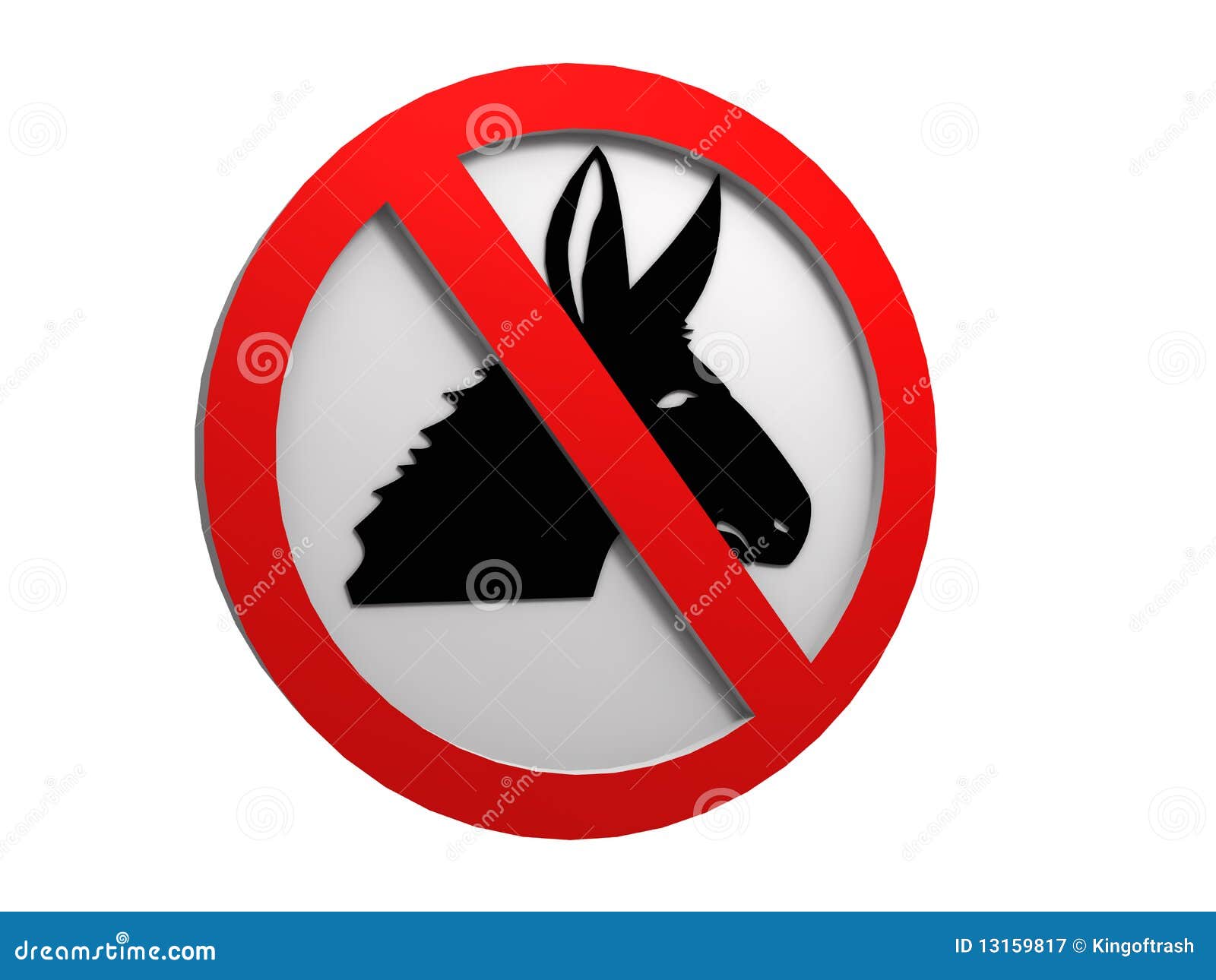 No donkey sign stock illustration. Illustration of vehicle - 13159817