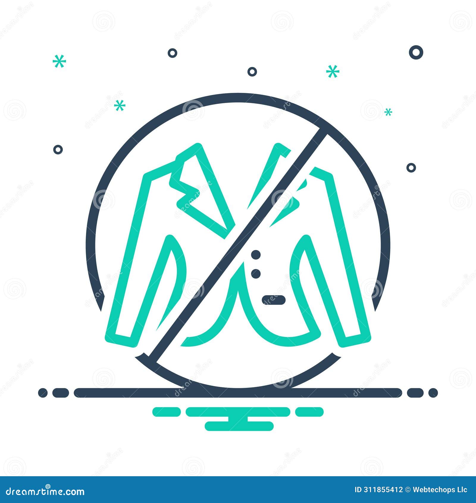 Mix Icon for No Dress Code, Dress and Fashion Stock Vector ...