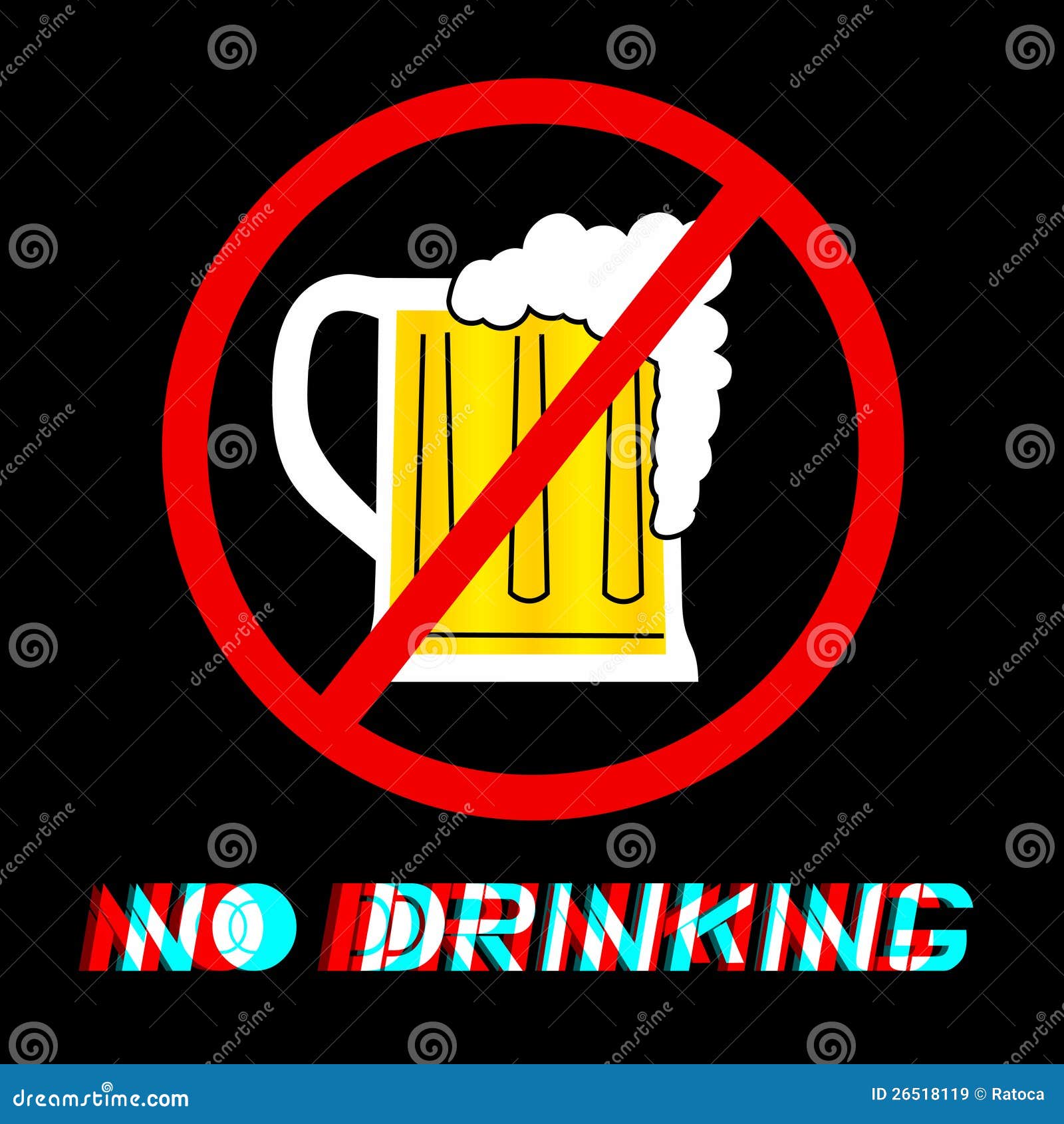 No drinking stock vector. Illustration of symbol, illegal - 26518119