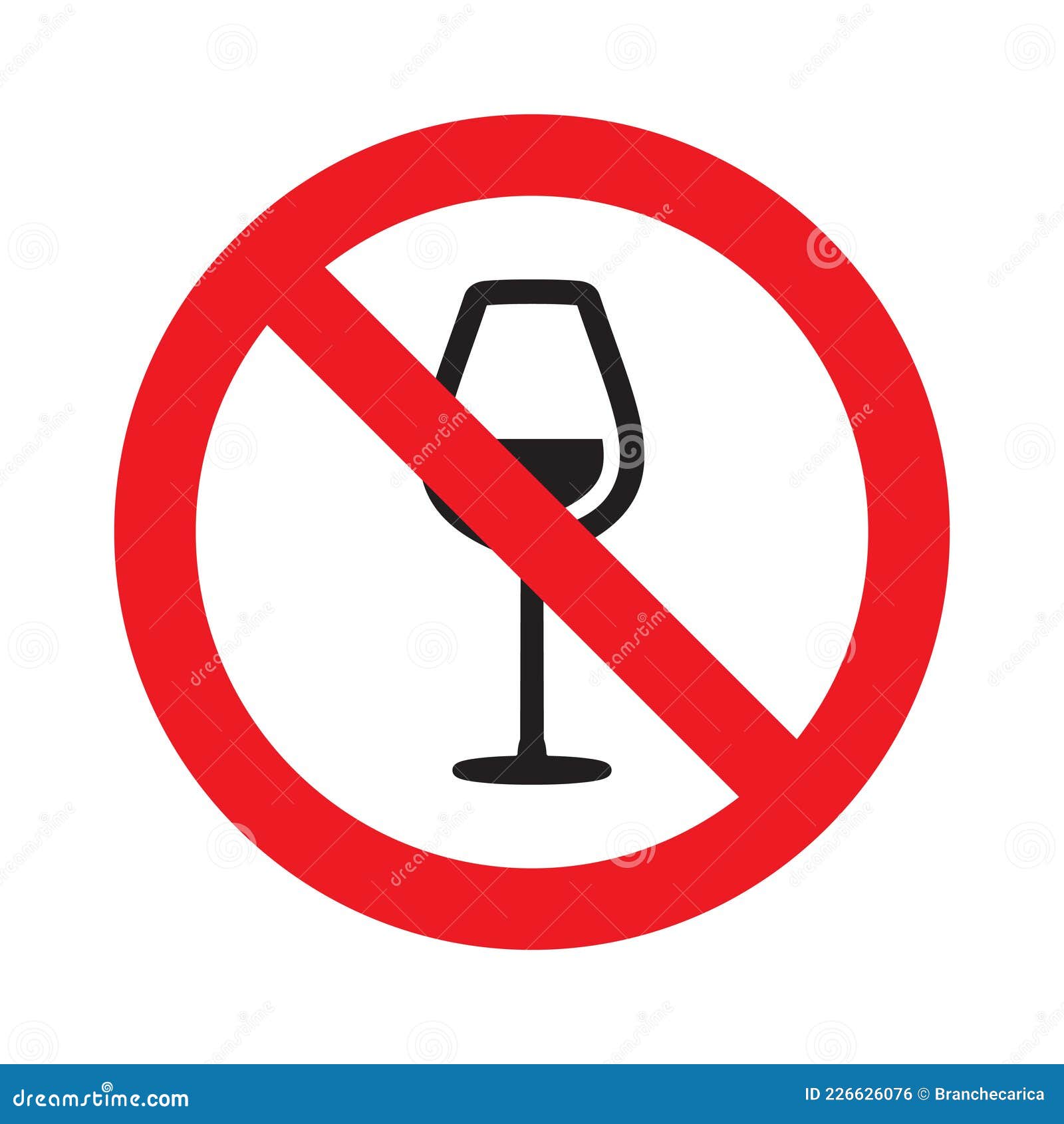 No drinking sign stock vector. Illustration of information - 226626076