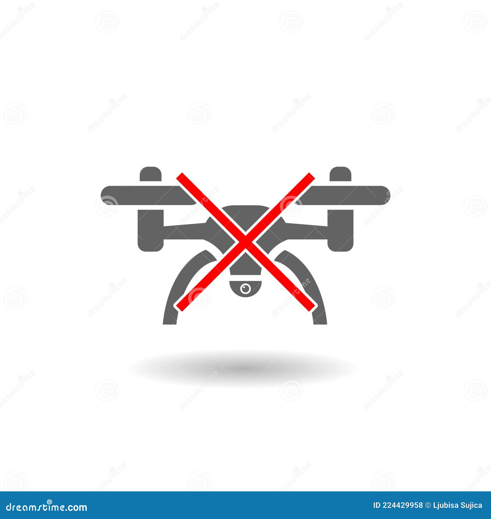 No Fly Drones Sign, No Fly Zone, Drone Sign Isolated On White ...