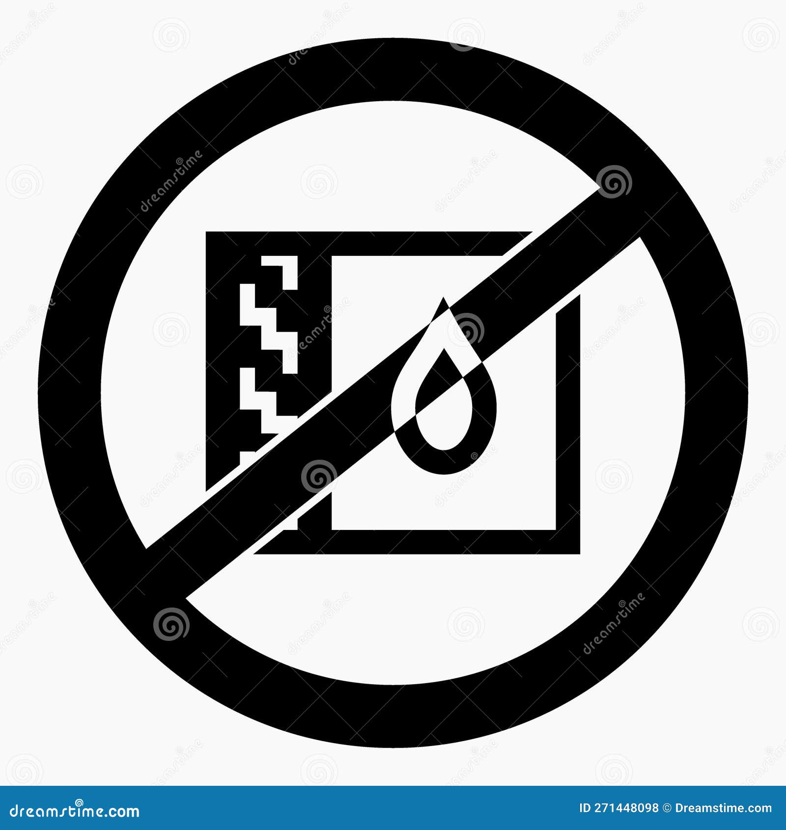 No drop icon stock vector. Illustration of disaster - 271448098