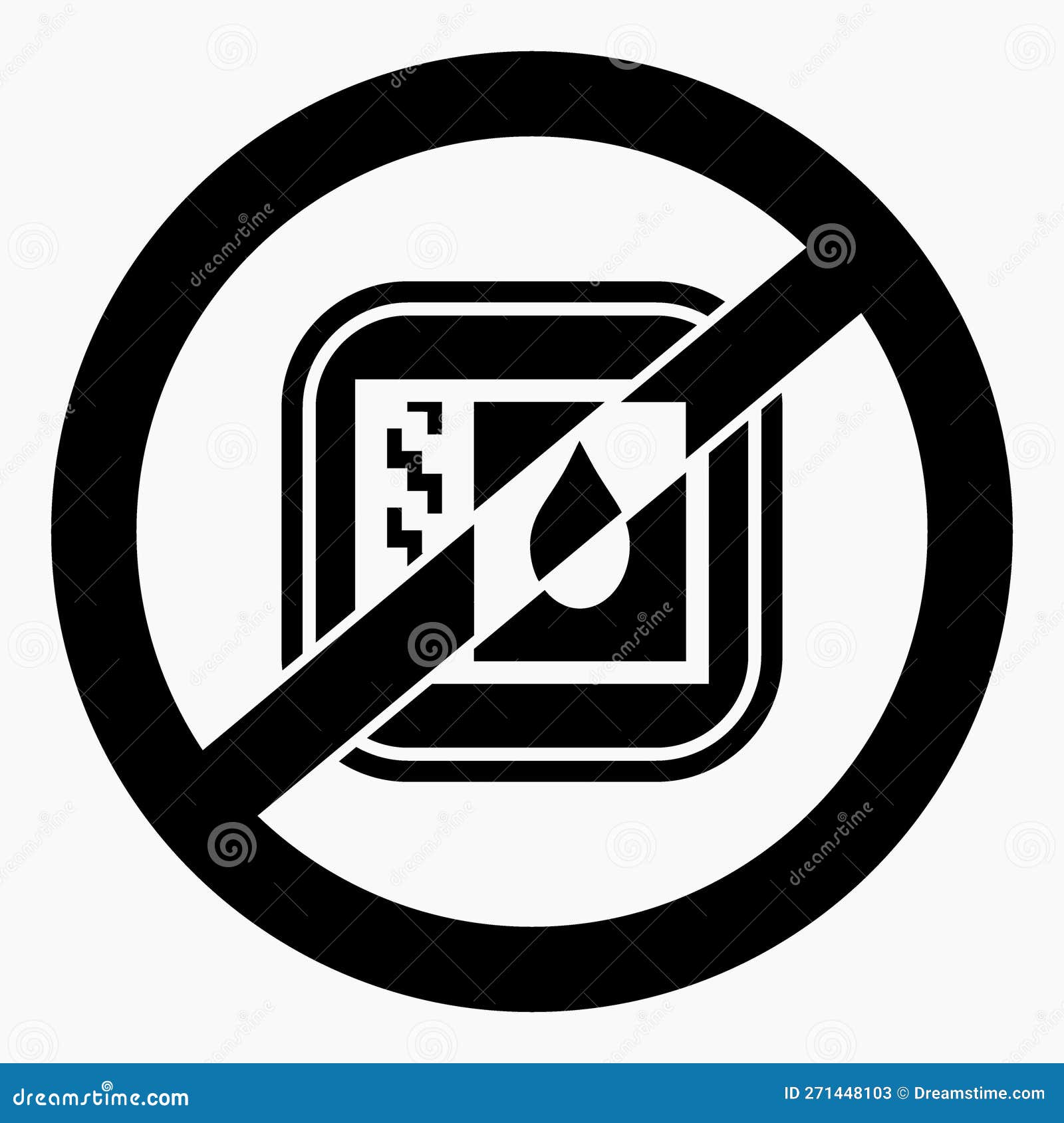 No drop icon stock vector. Illustration of blood, disaster - 271448103