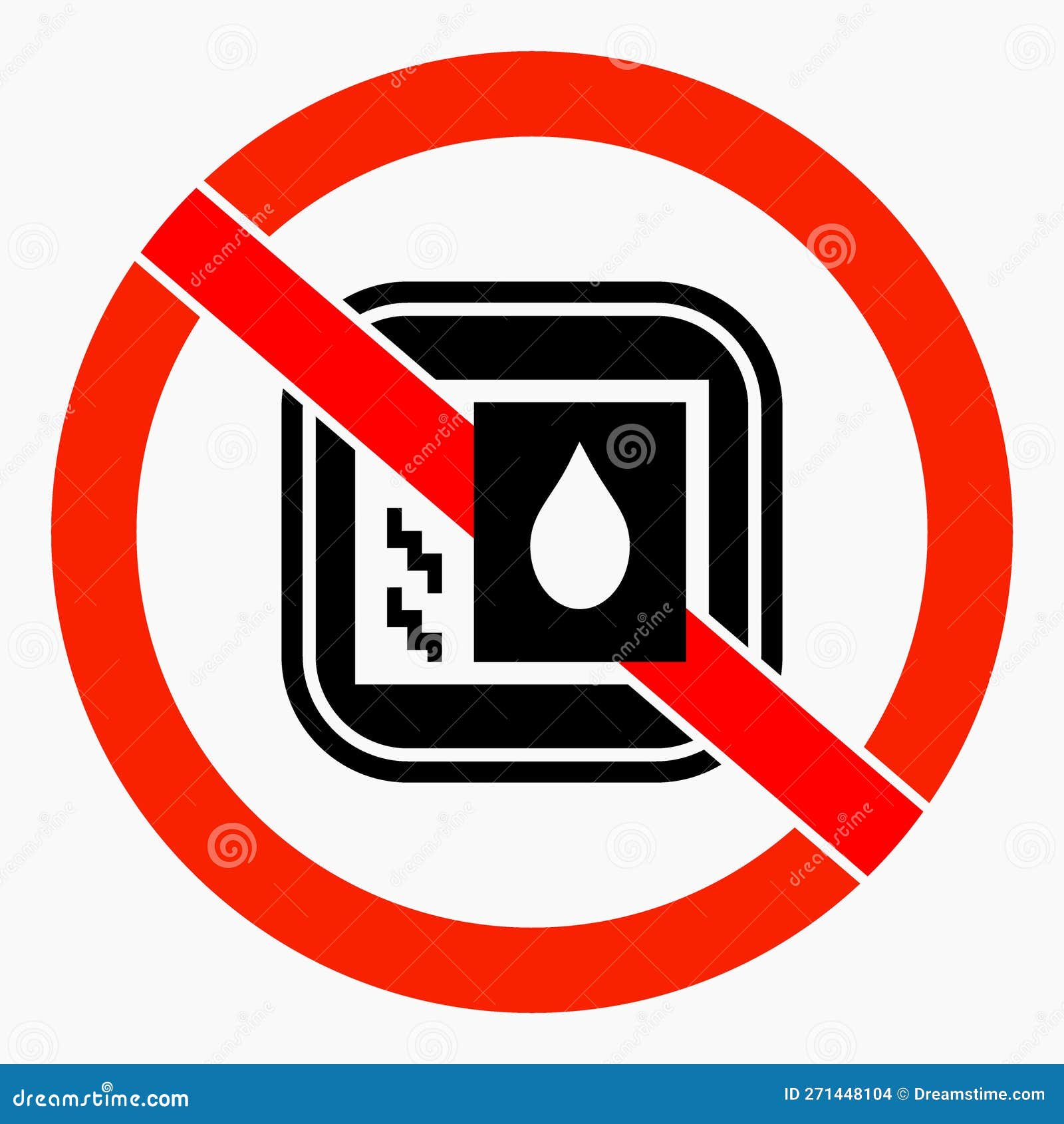 No drop icon stock vector. Illustration of vector, icon - 271448104