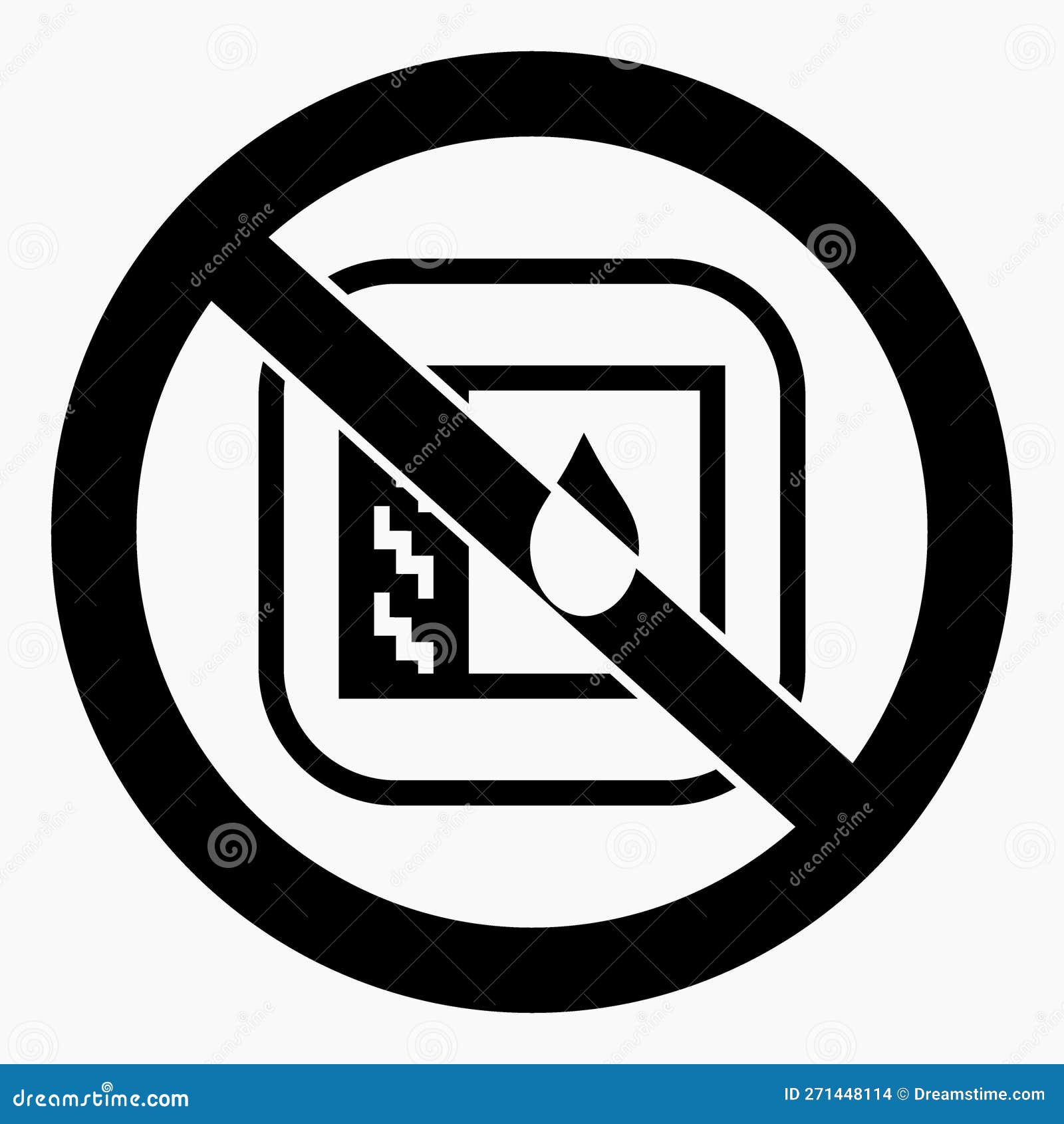 No drop icon stock vector. Illustration of leaking, drought - 271448114
