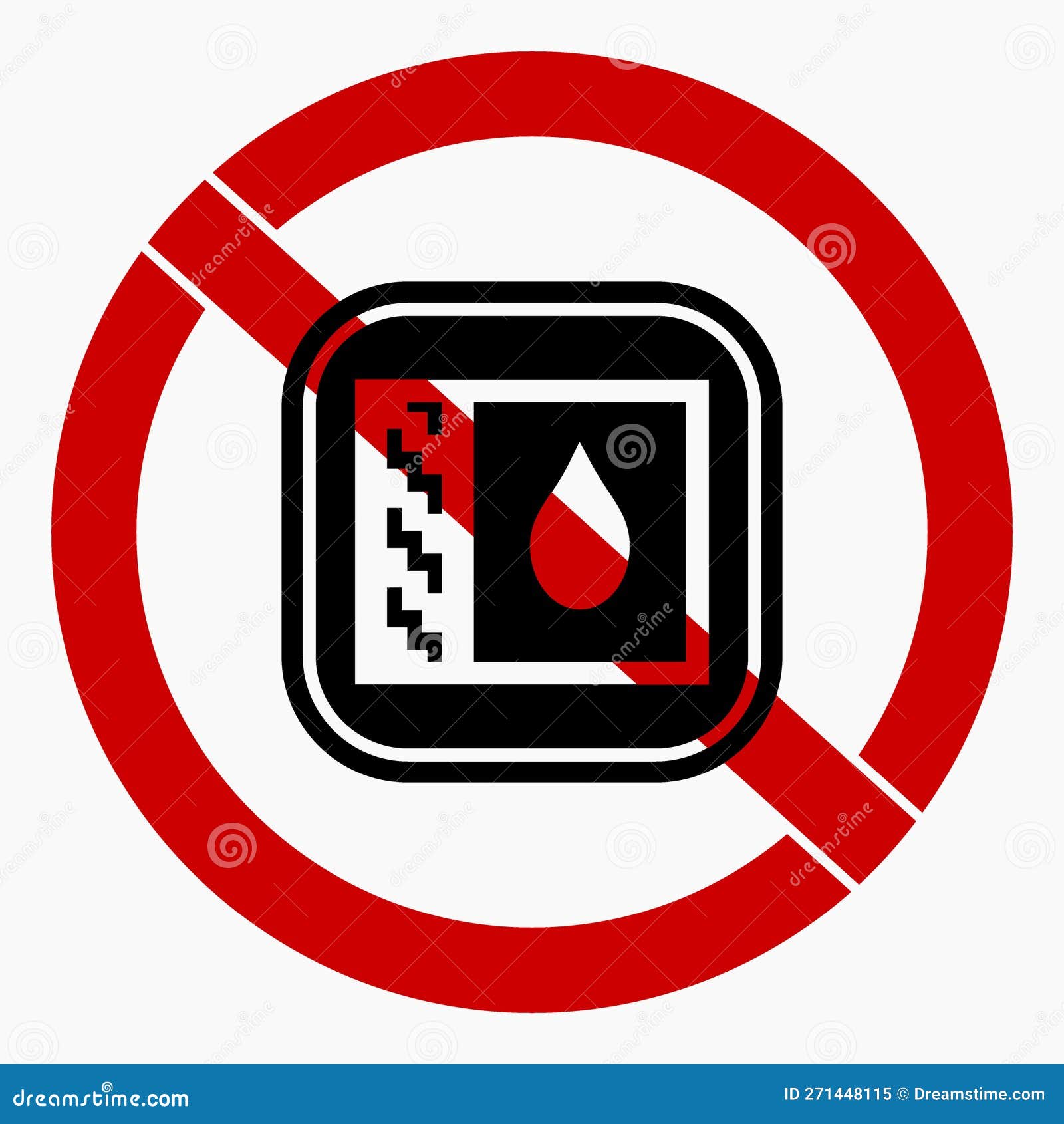 No drop icon stock vector. Illustration of sealant, icon - 271448115