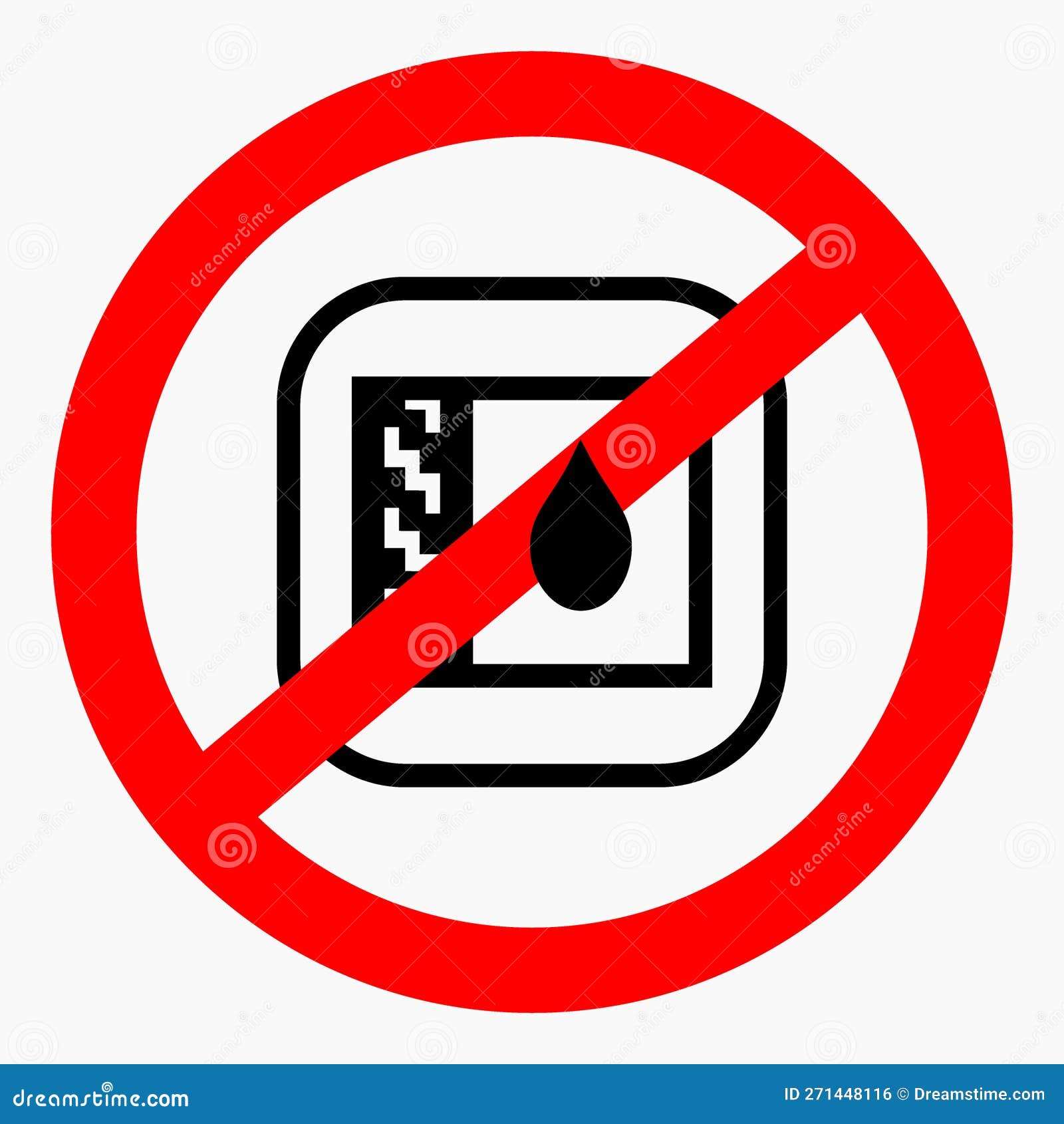 No drop icon stock vector. Illustration of isolated - 271448116