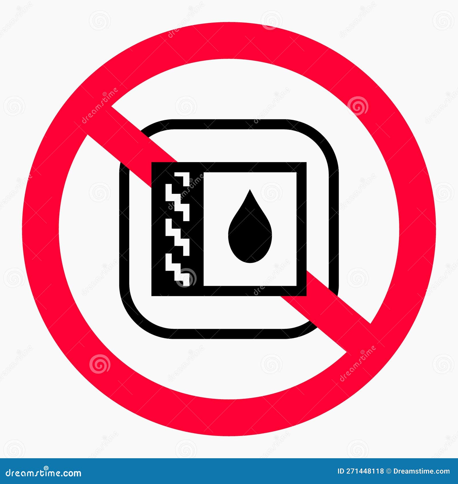 No drop icon stock vector. Illustration of water, evaporation - 271448118