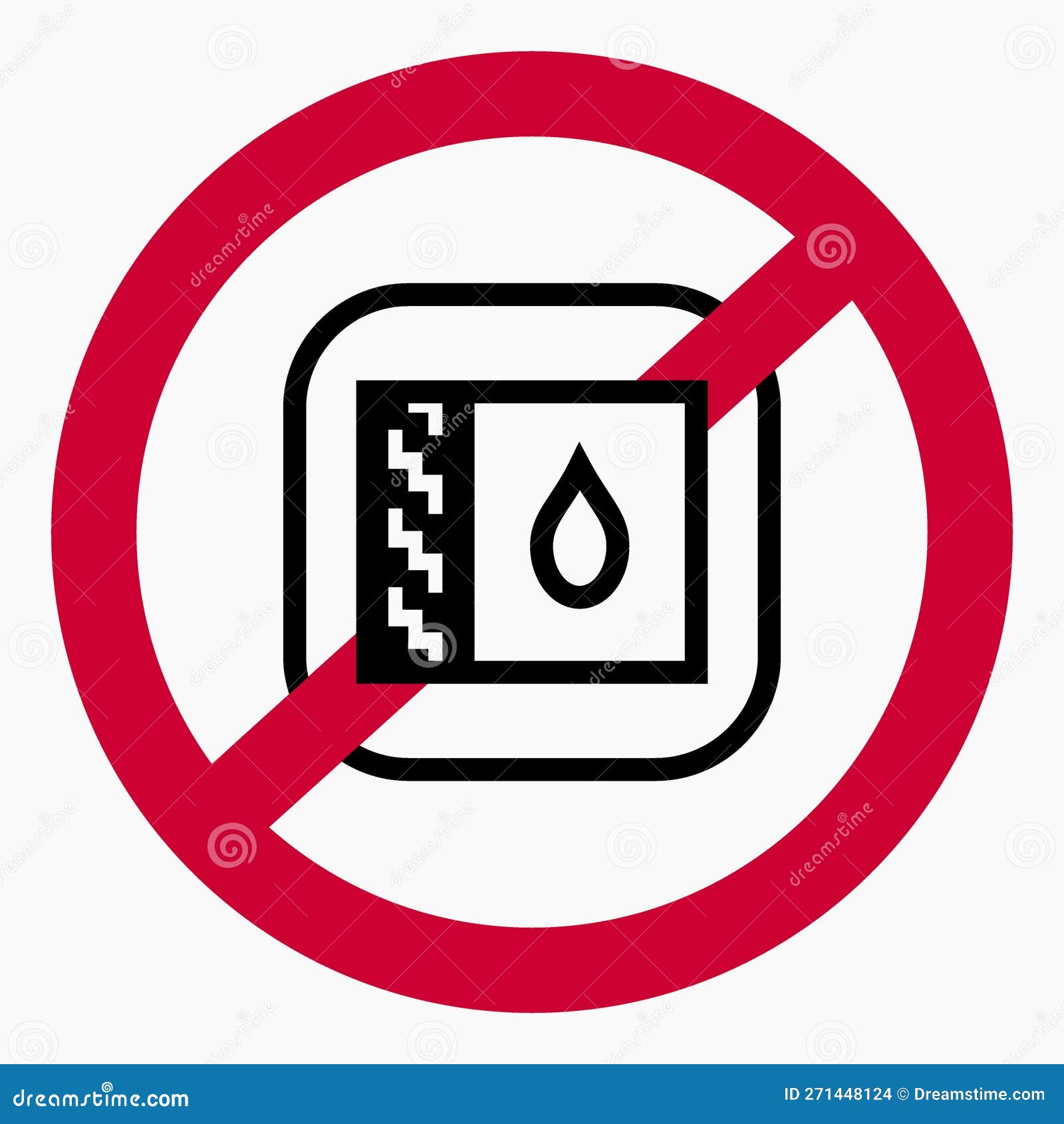 No drop icon stock vector. Illustration of symbol, safe - 271448124